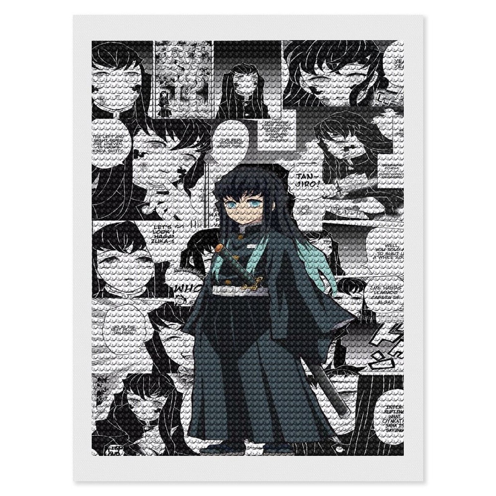 Diamond Arts Kits for Adults - Demon Slayer Muichiro Tokito Full Drill ...