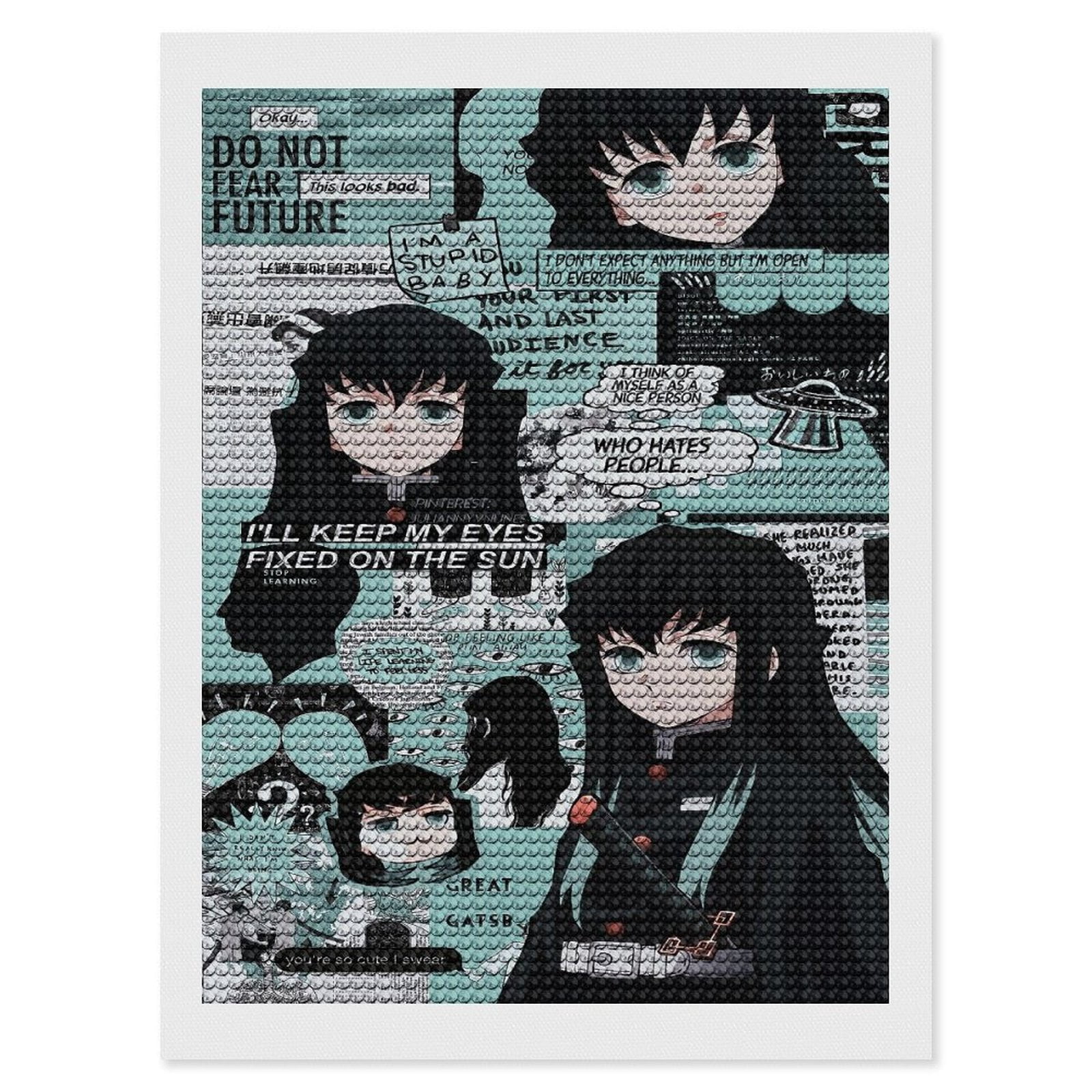 Diamond Arts Kits for Adults - Demon Slayer Muichiro Tokito Full Drill ...