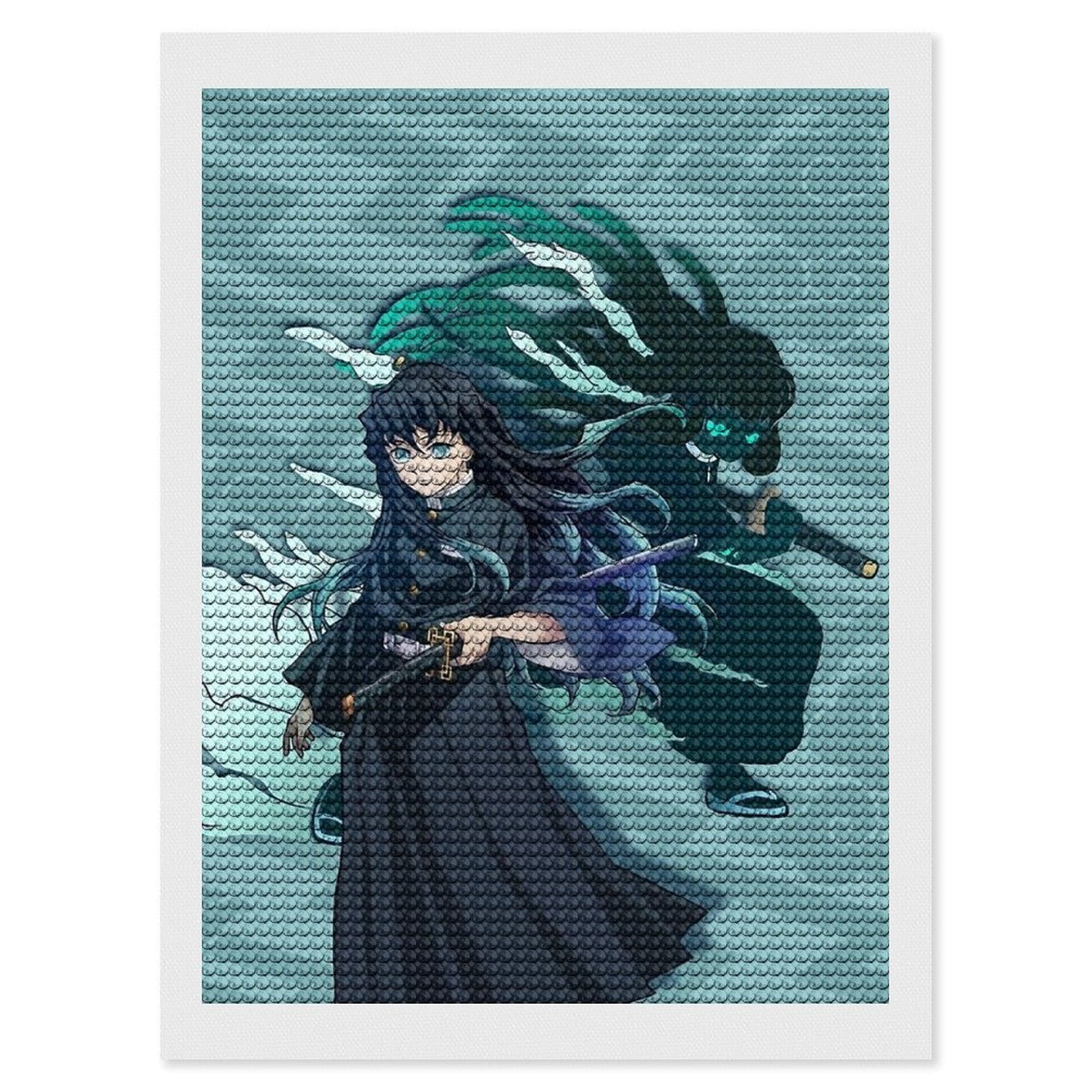 Diamond Arts Kits for Adults - Demon Slayer Muichiro Tokito Full Drill ...