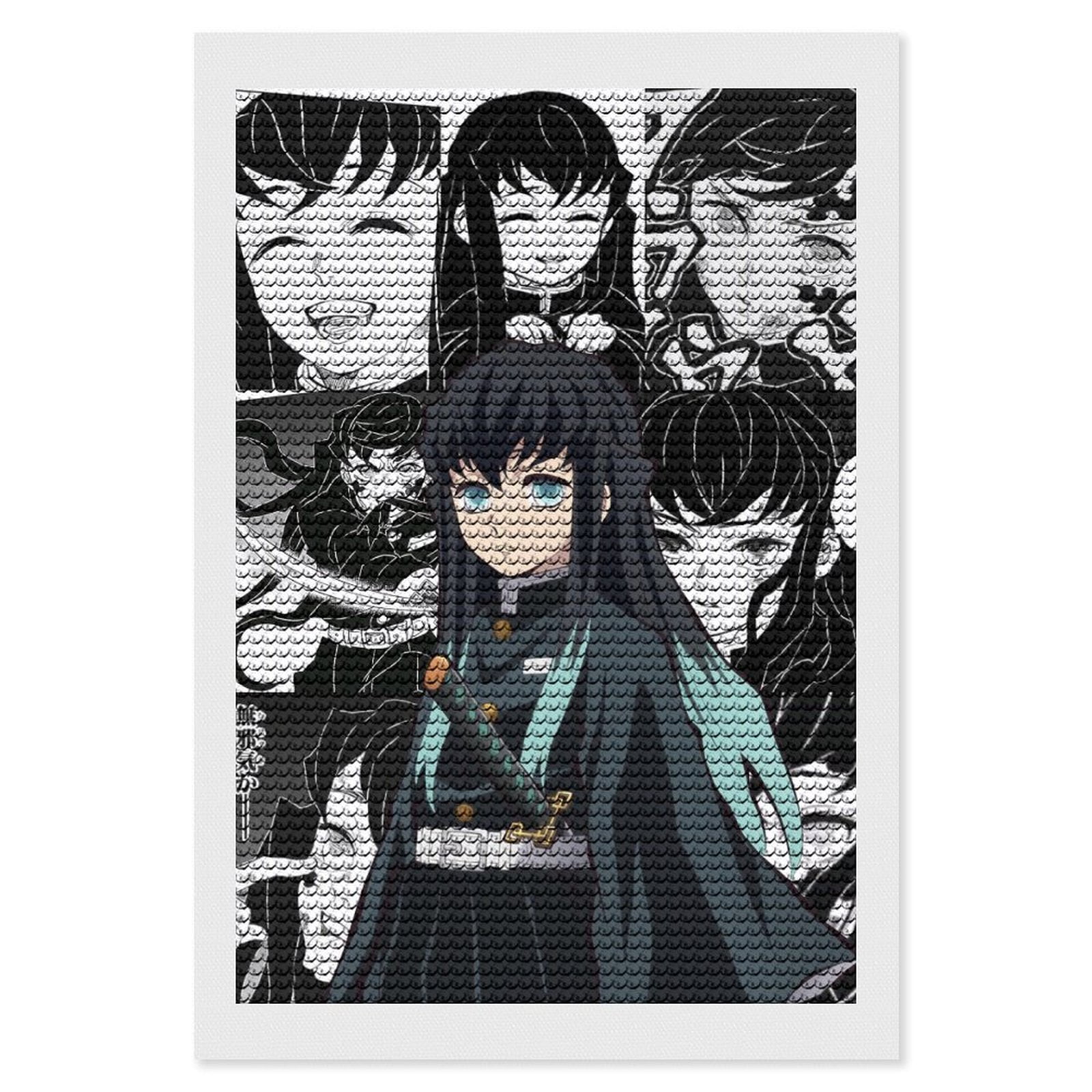 Diamond Arts Kits for Adults - Demon Slayer Muichiro Tokito Full Drill ...