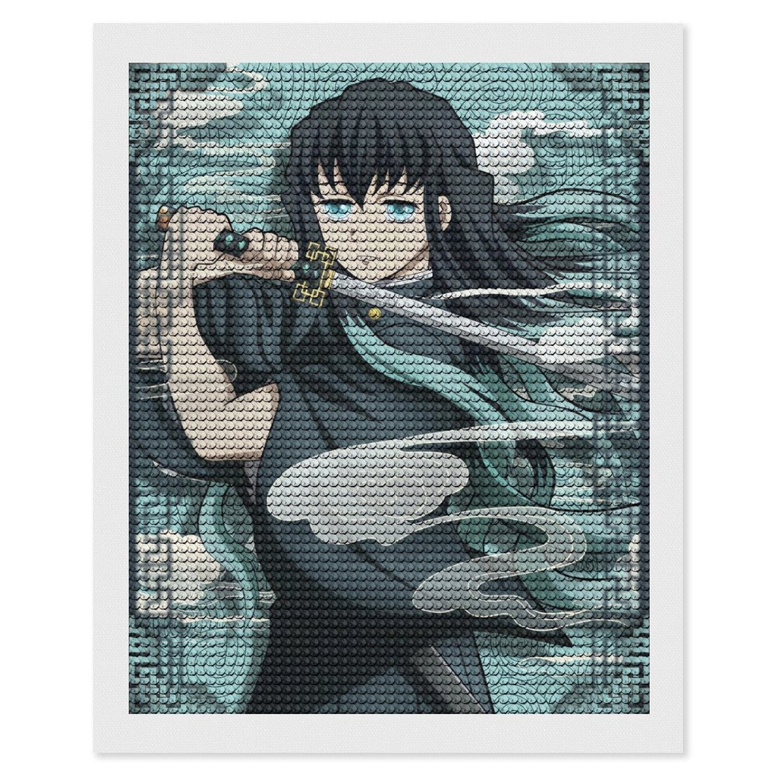 Diamond Arts Kits for Adults - Demon Slayer Muichiro Tokito Full Drill ...