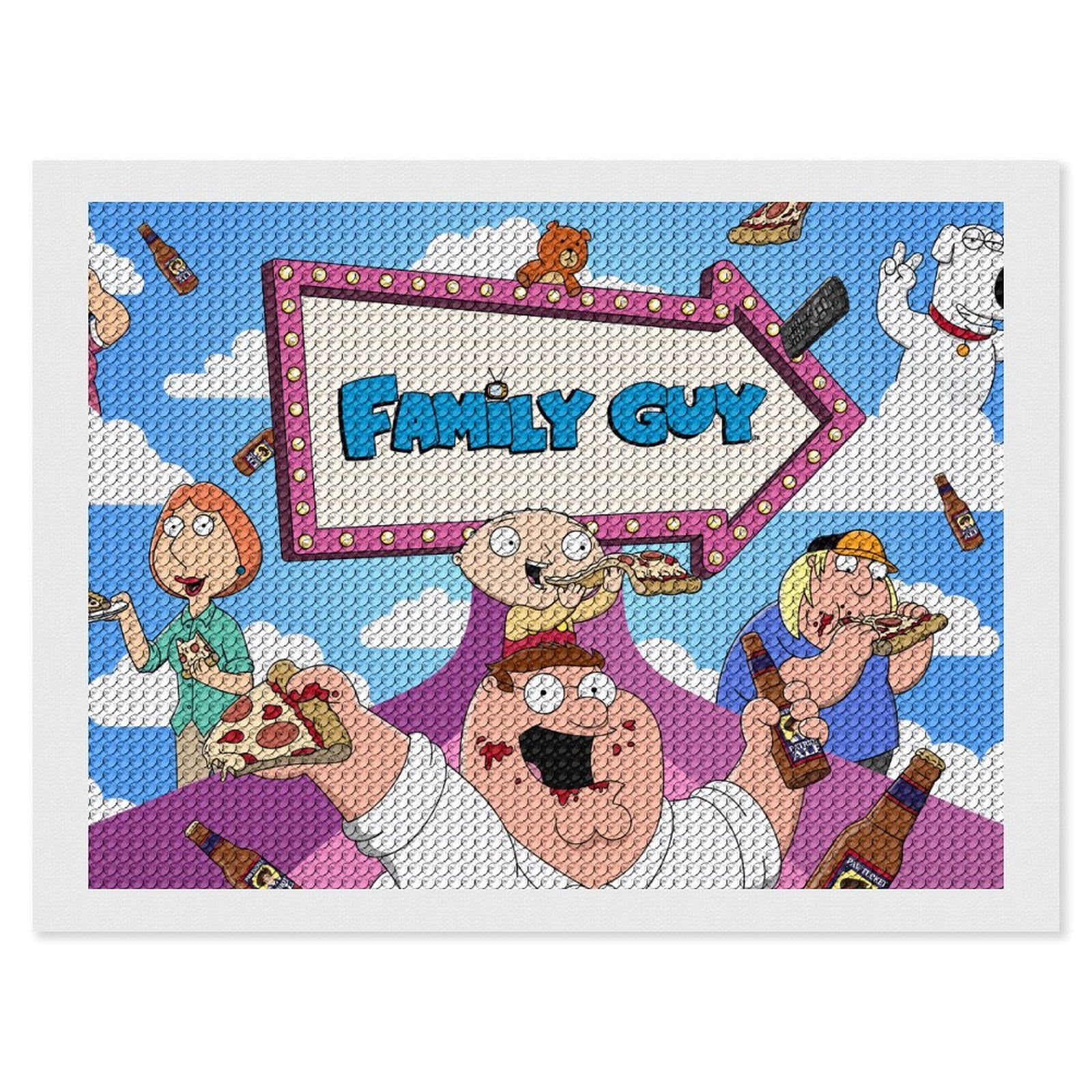 Diamond Arts Kits for Adults - Family Guy Full Drill Diamond Arts for ...