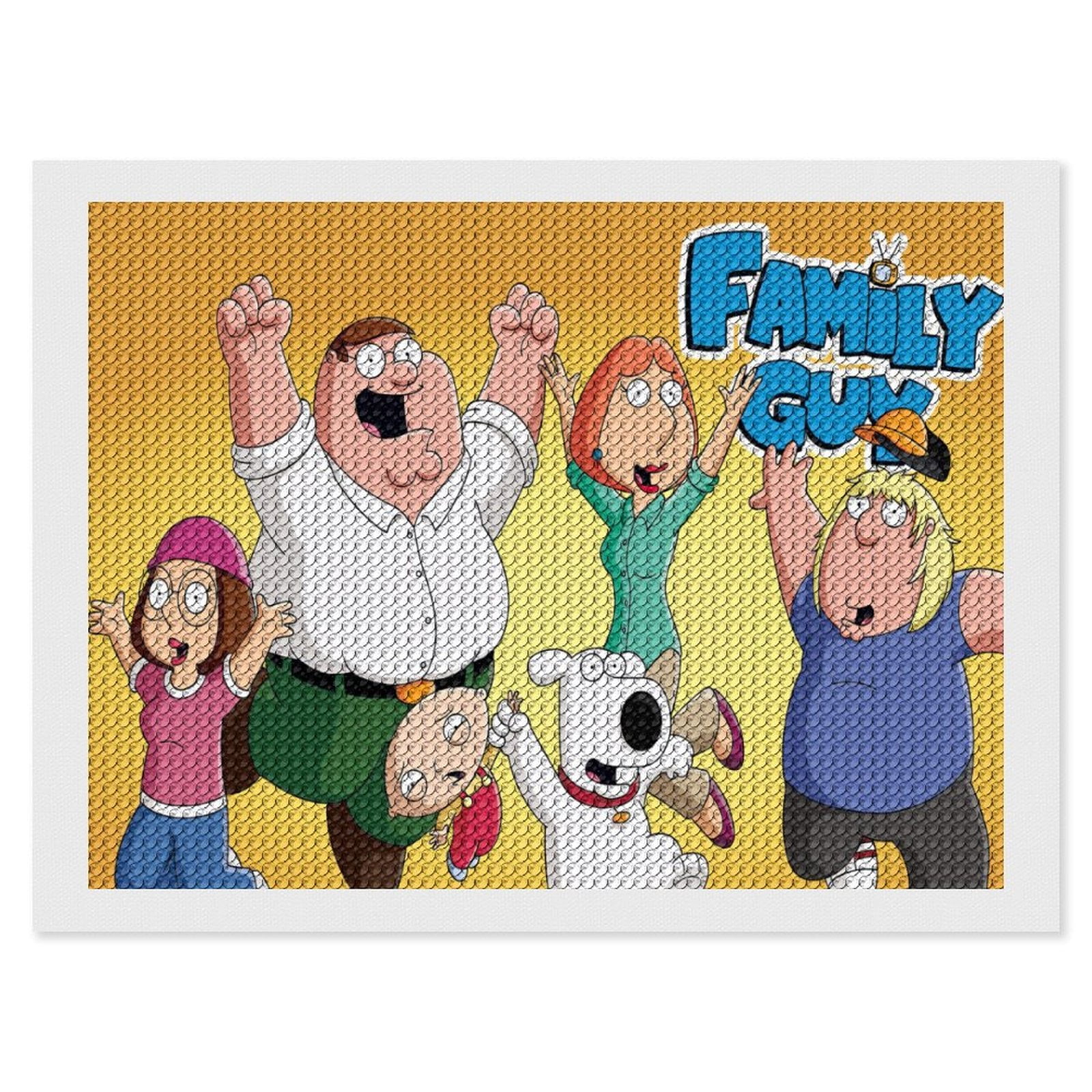 Diamond Arts Kits for Adults - Family Guy Full Drill Diamond Arts for ...