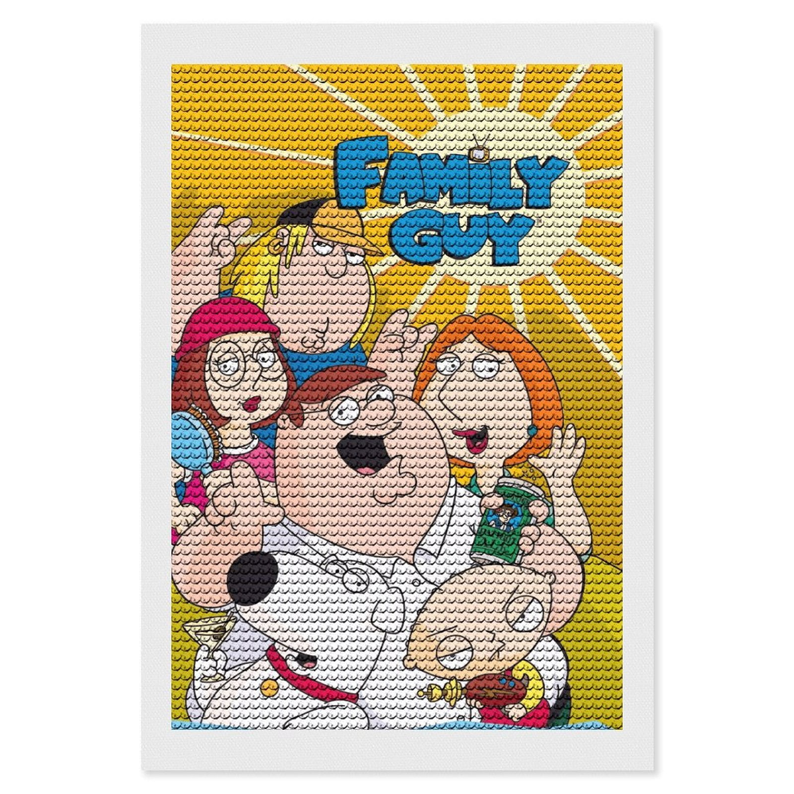Diamond Arts Kits for Adults - Family Guy Full Drill Diamond Arts for ...