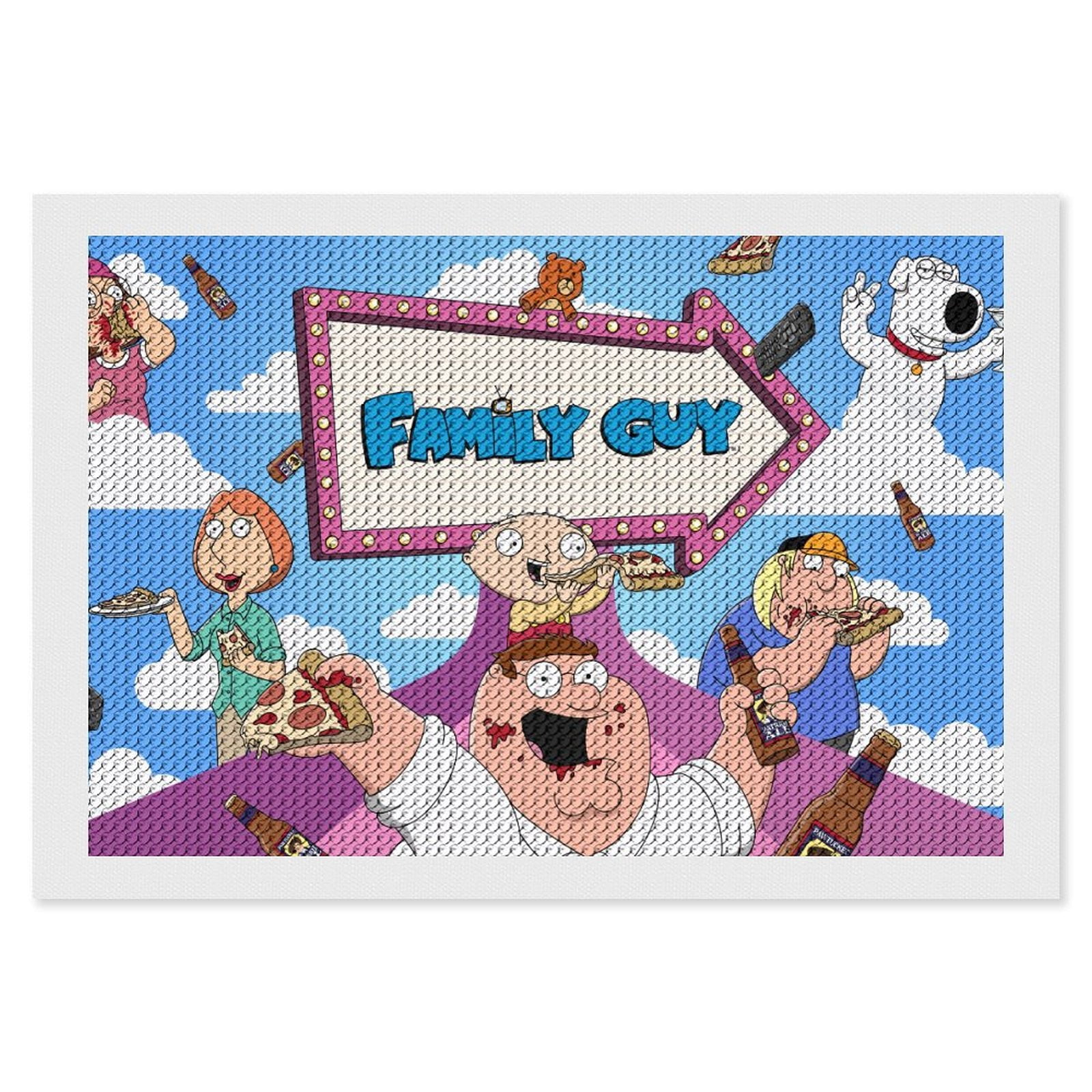 Diamond Arts Kits for Adults - Family Guy Full Drill Diamond Arts for ...