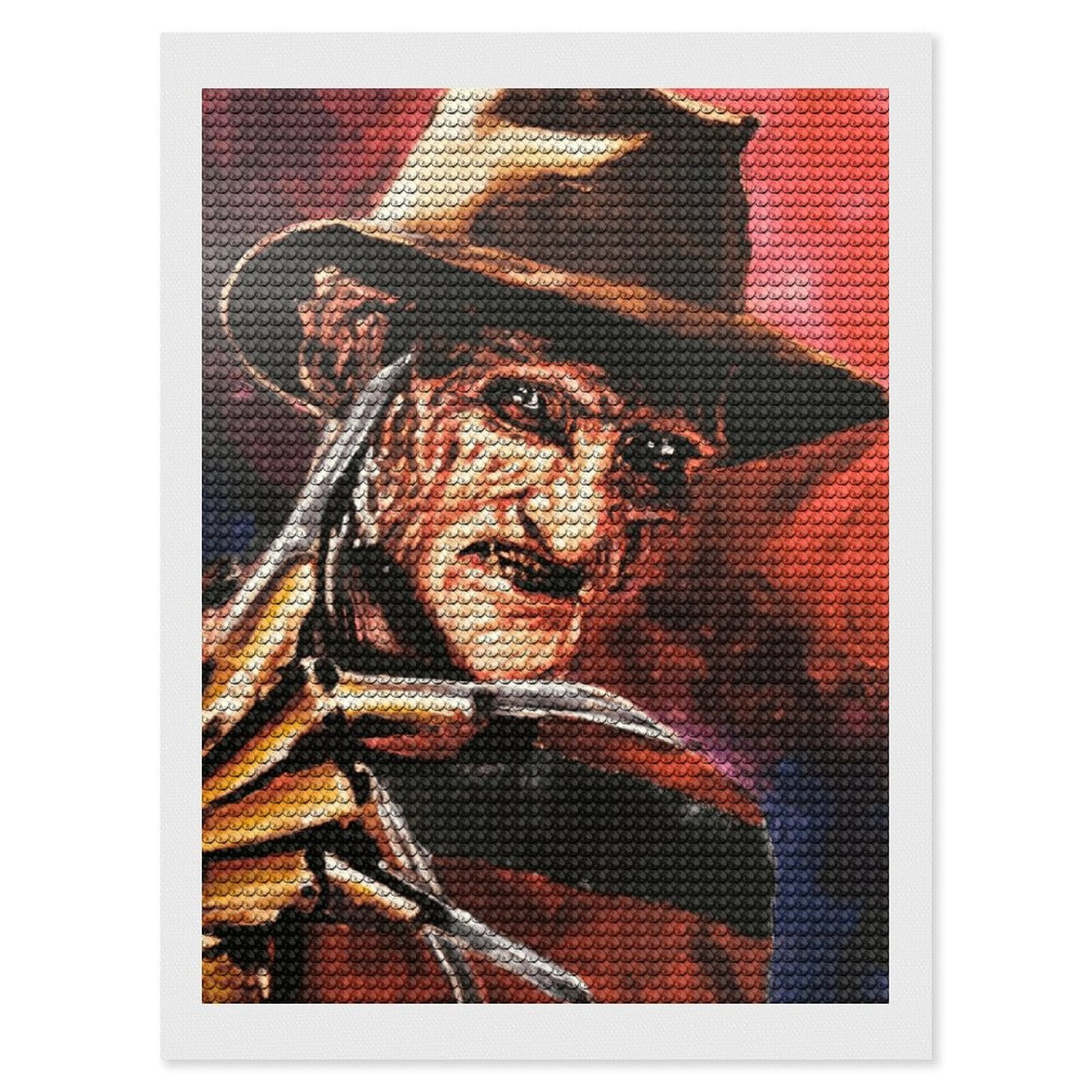 Diamond Arts Kits for Adults - Horror Freddy Krueger Full Drill Diamond ...