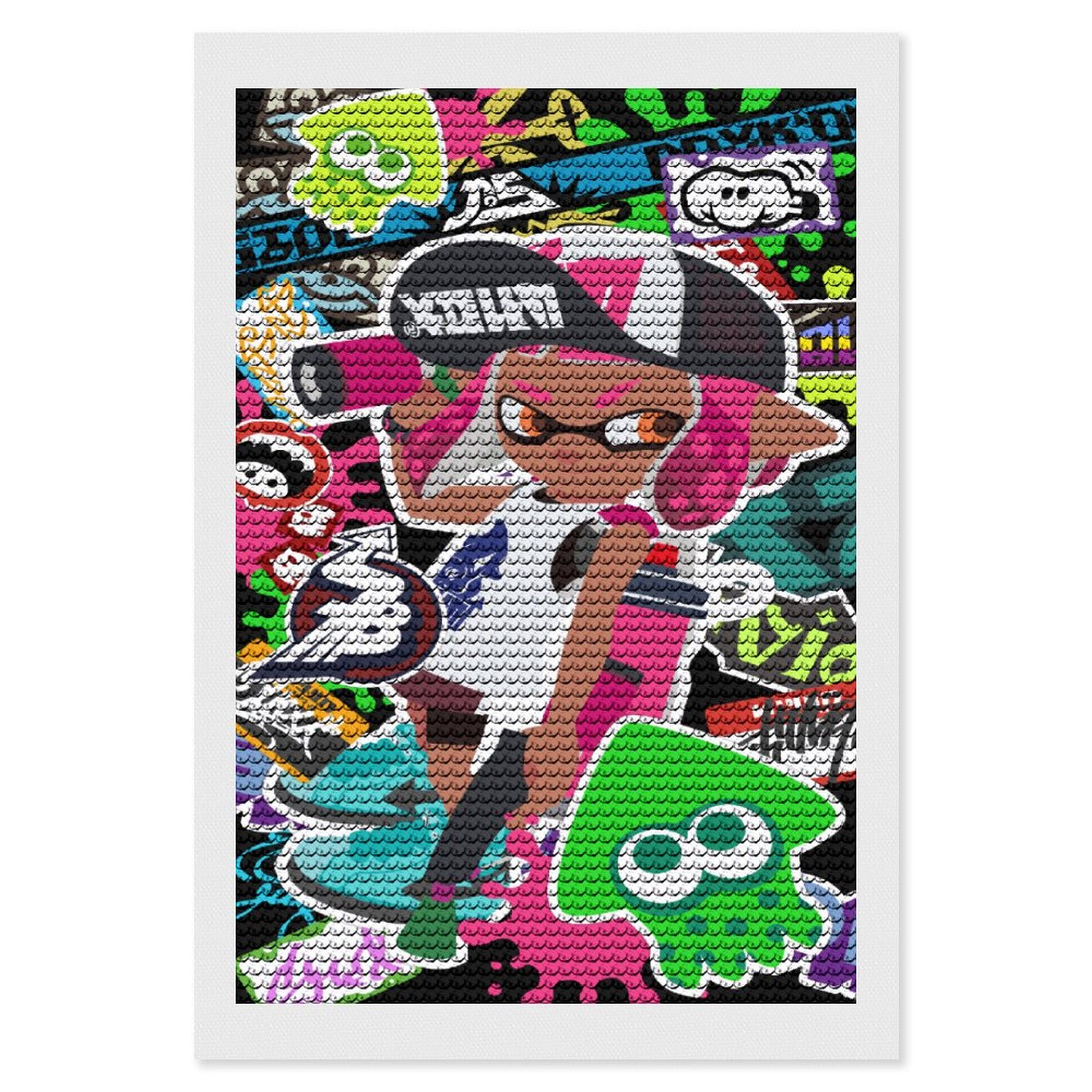 Diamond Arts Kits for Adults - Splatoon Full Drill Diamond Arts for ...