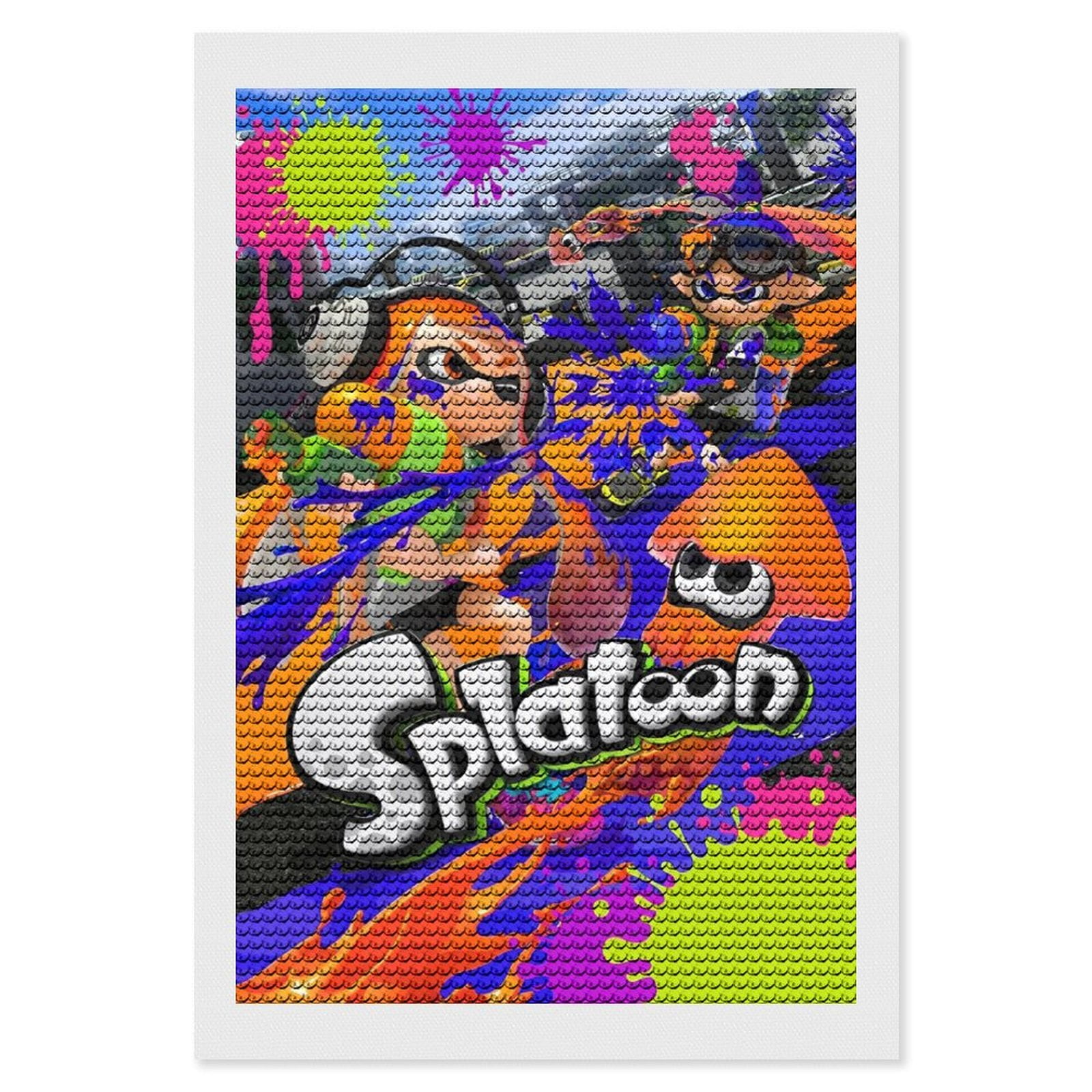 Diamond Arts Kits for Adults - Splatoon Full Drill Diamond Arts for ...