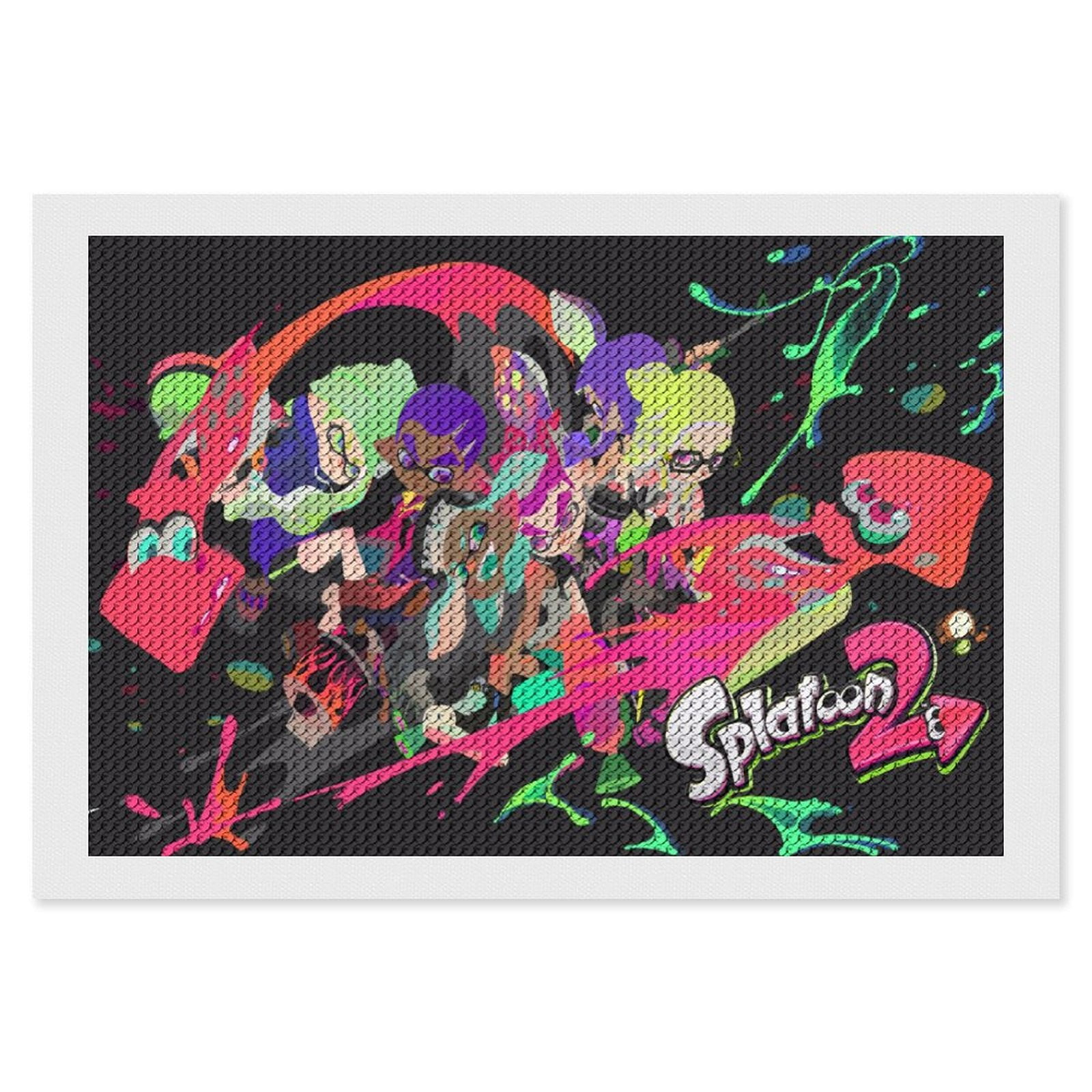 Diamond Arts Kits for Adults - Splatoon Full Drill Diamond Arts for ...