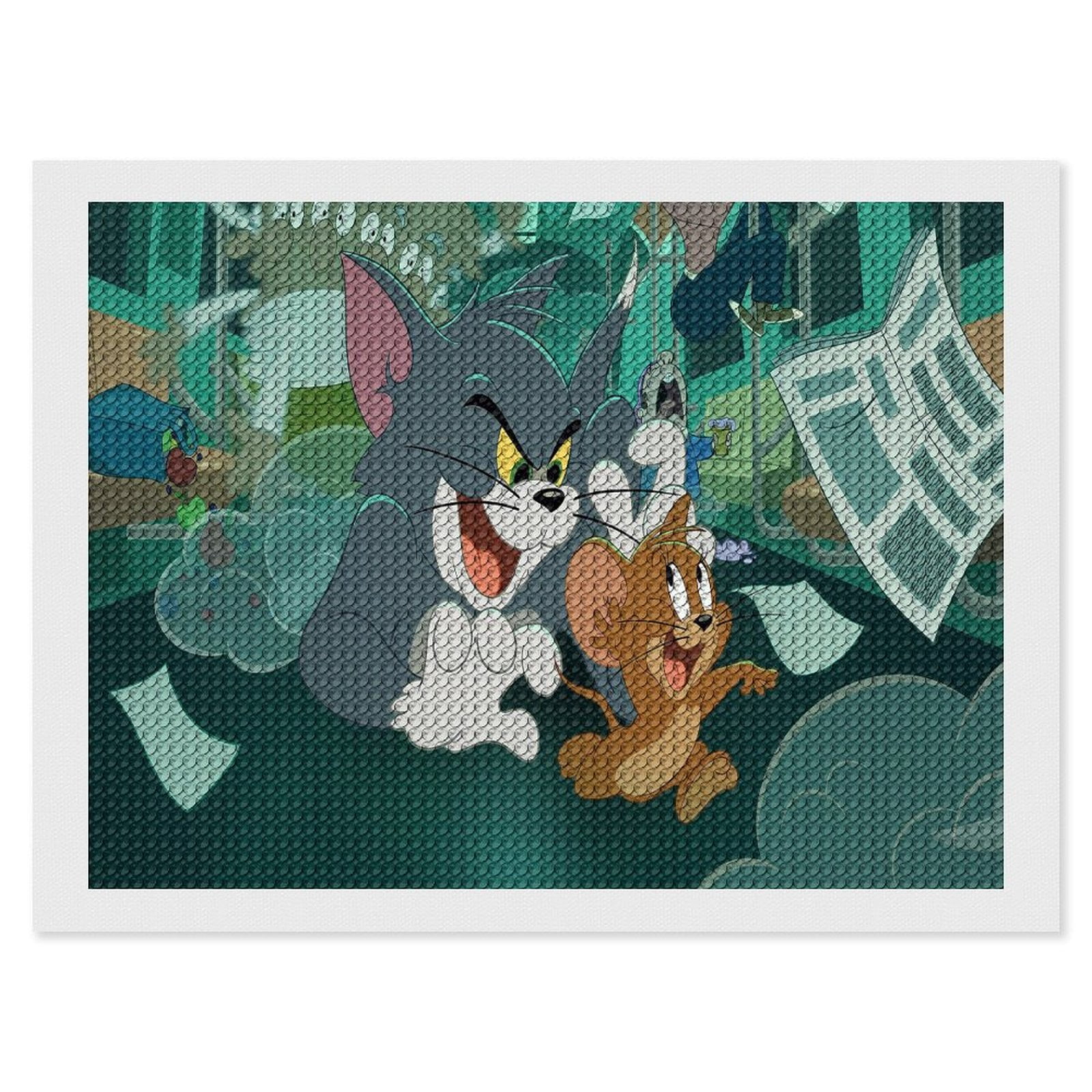 Diamond Arts Kits for Adults - Tom And Jerry Full Drill Diamond Arts ...