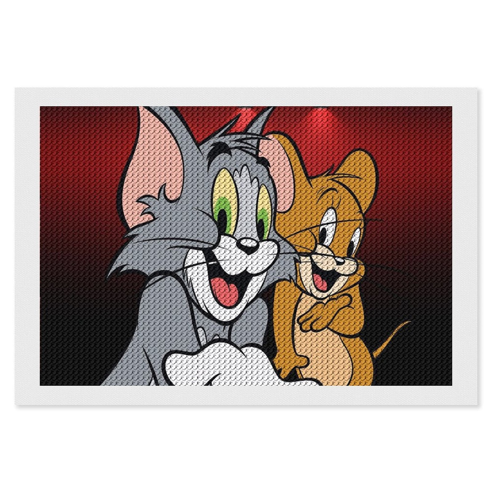 Diamond Arts Kits for Adults - Tom And Jerry Full Drill Diamond Arts ...