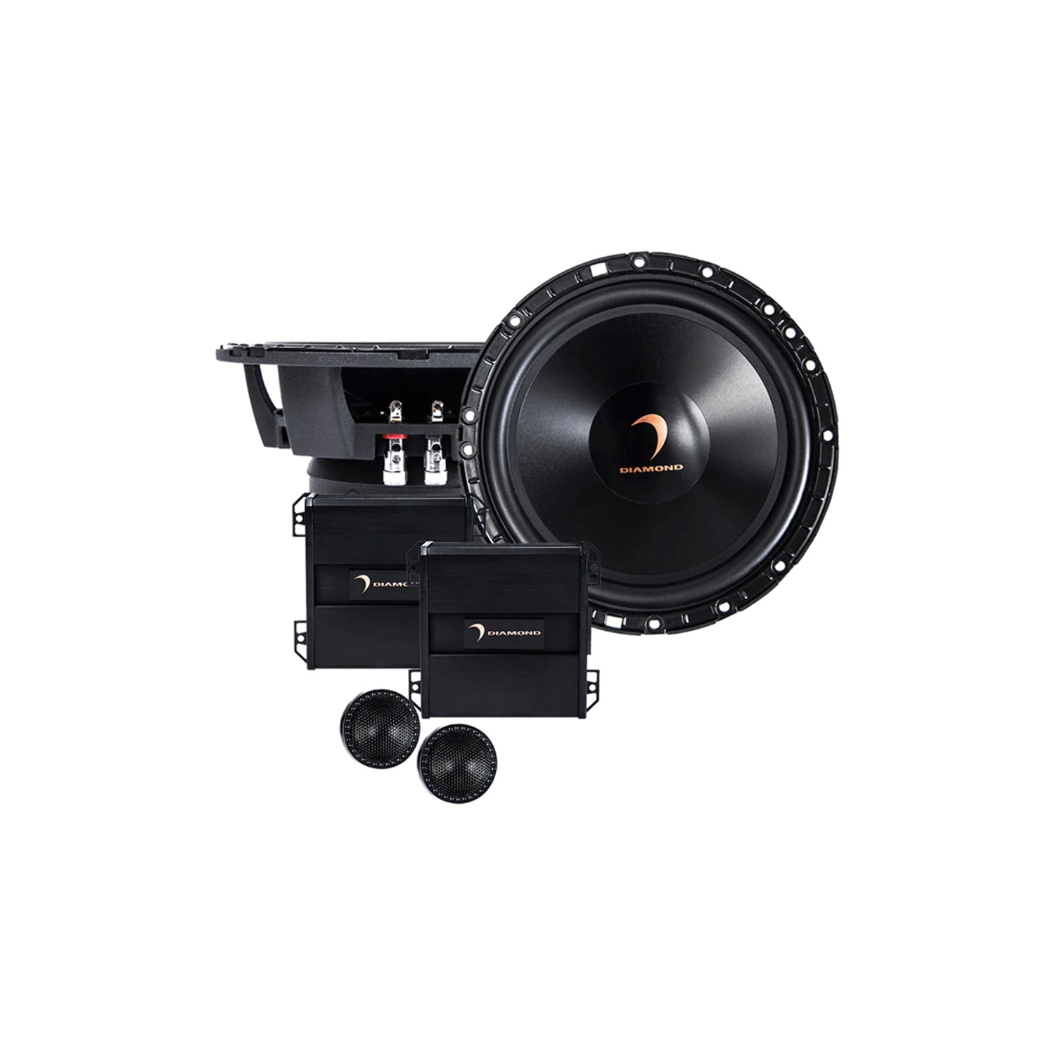 6.5" HEX Series 2-Way Component Set w/25mm Silk Dome Tweeter - H65S ...