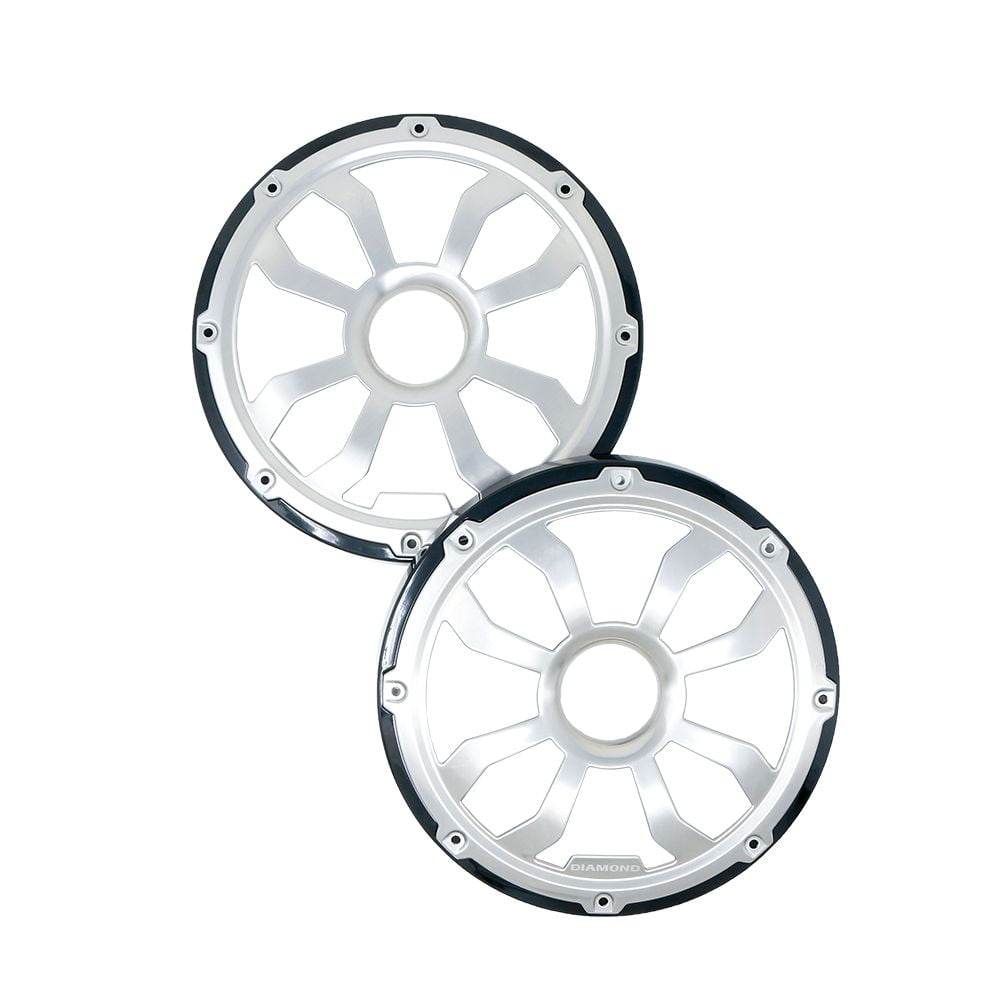 Diamond Audio HXM8FGB 8" Elite Flush Mount Speaker Grills, Pairs (Black ...