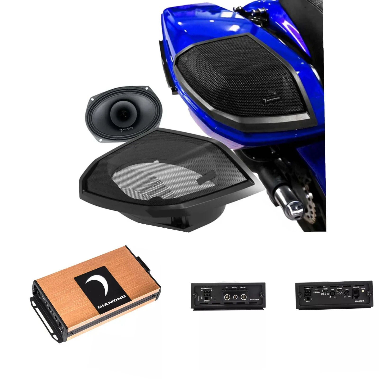 Diamond Audio "MSMP692LK24 + MICRO2V2" Series 2-Channel Full Range ...