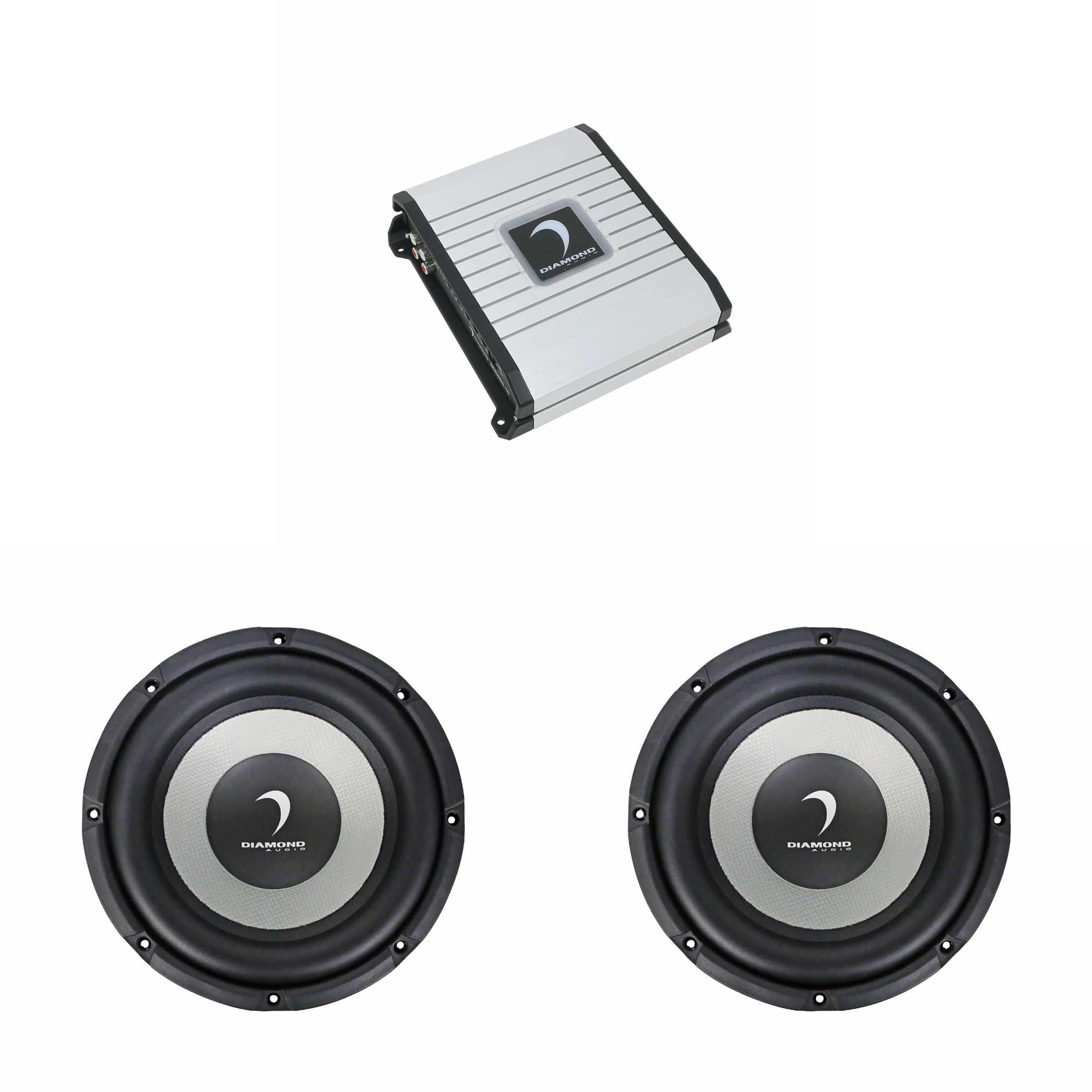 Diamond Audio Two Dmd 10" Dvc 2Ω 200W Rms Subwoofers And One Dmd500.1 1 ...