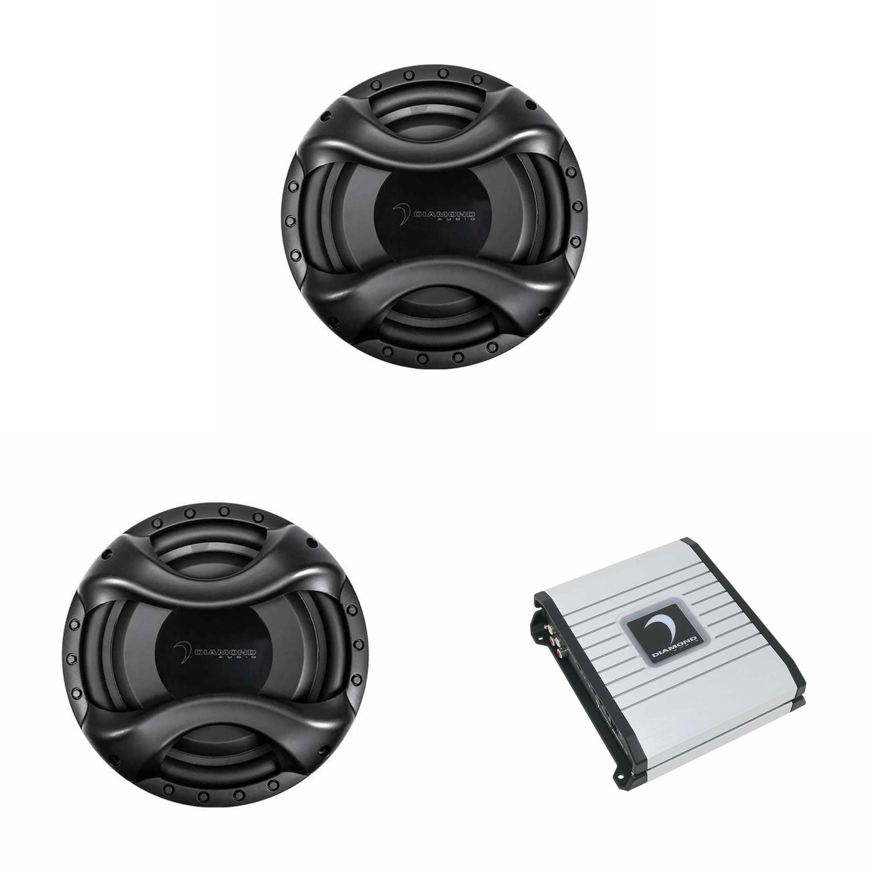 Diamond Audio Two Dmdsh Shallow 12" Dvc 2Ω 200W Rms Subwoofers And One ...