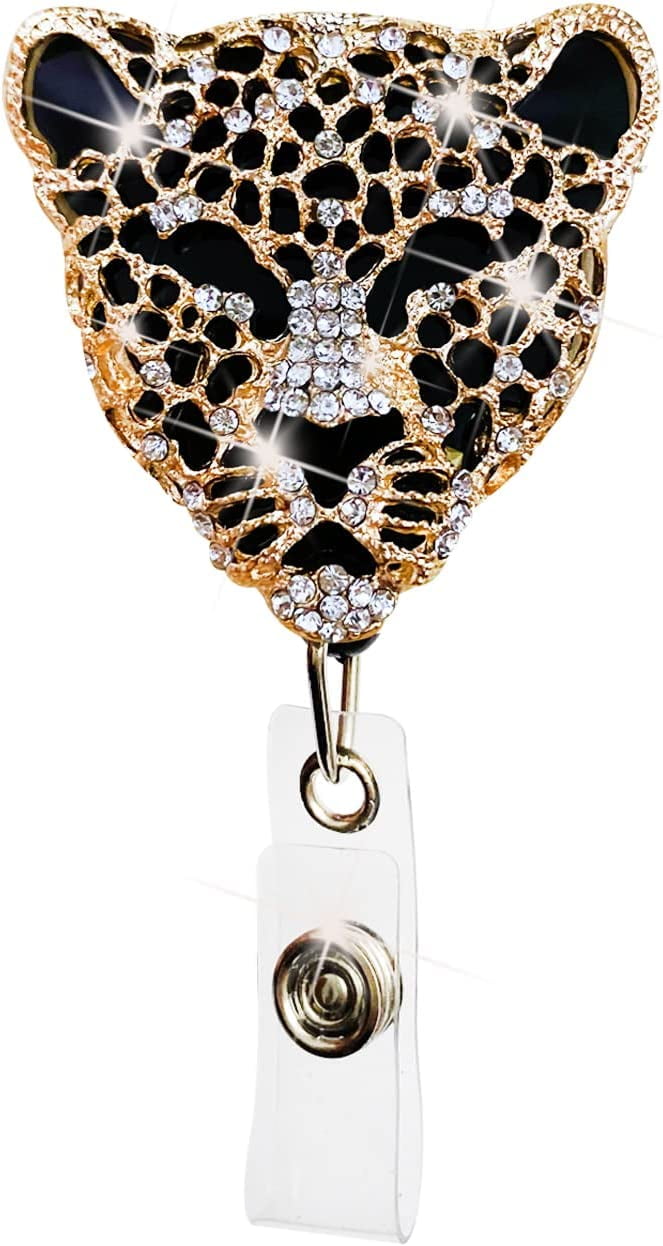 Diamond Badge Reel, Rhinestone ID Holder, Cute Animal Design, Alligator ...