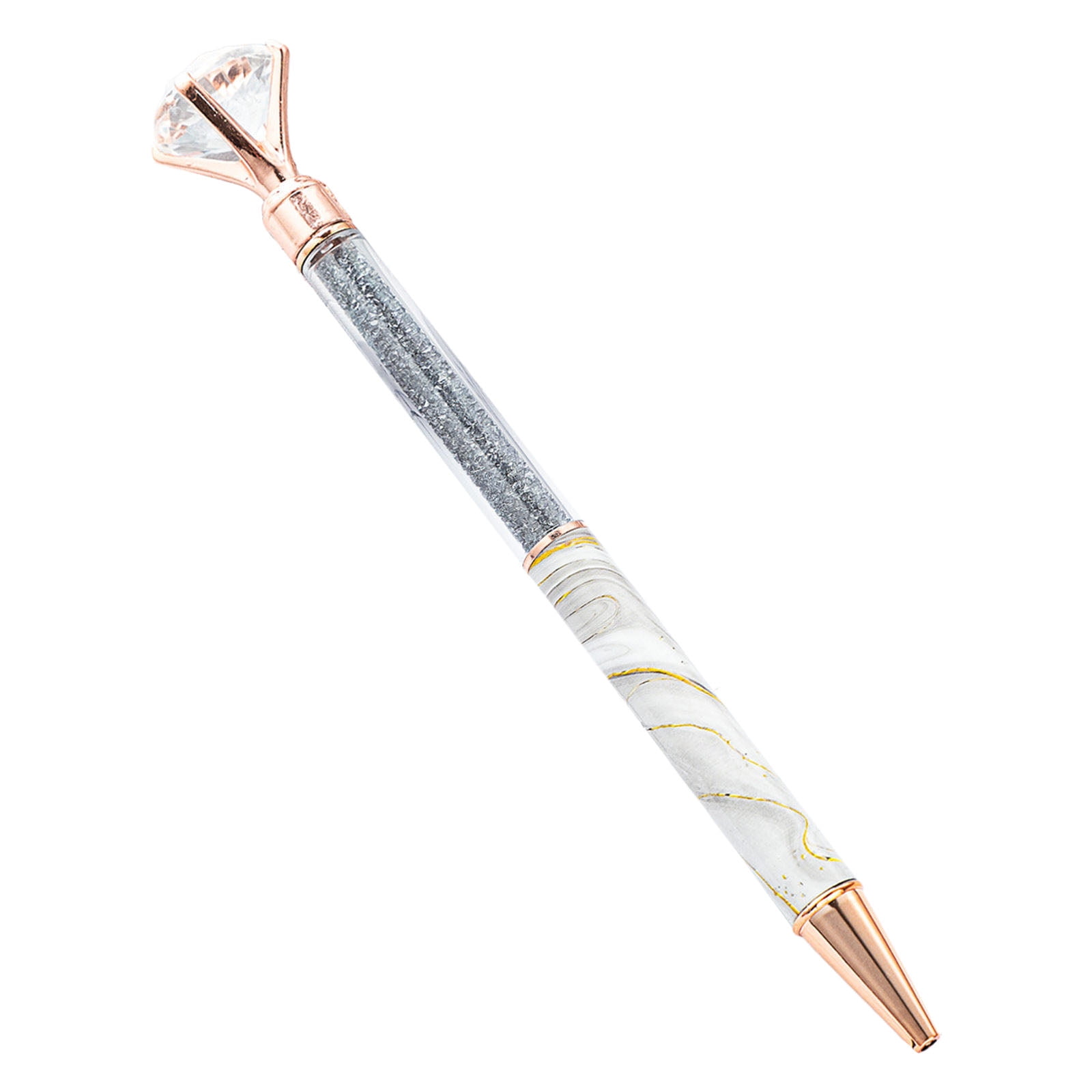Diamond Ballpoint Pen Metal Ballpoint Pen Black Ink 1.0mm Bullet Tip ...