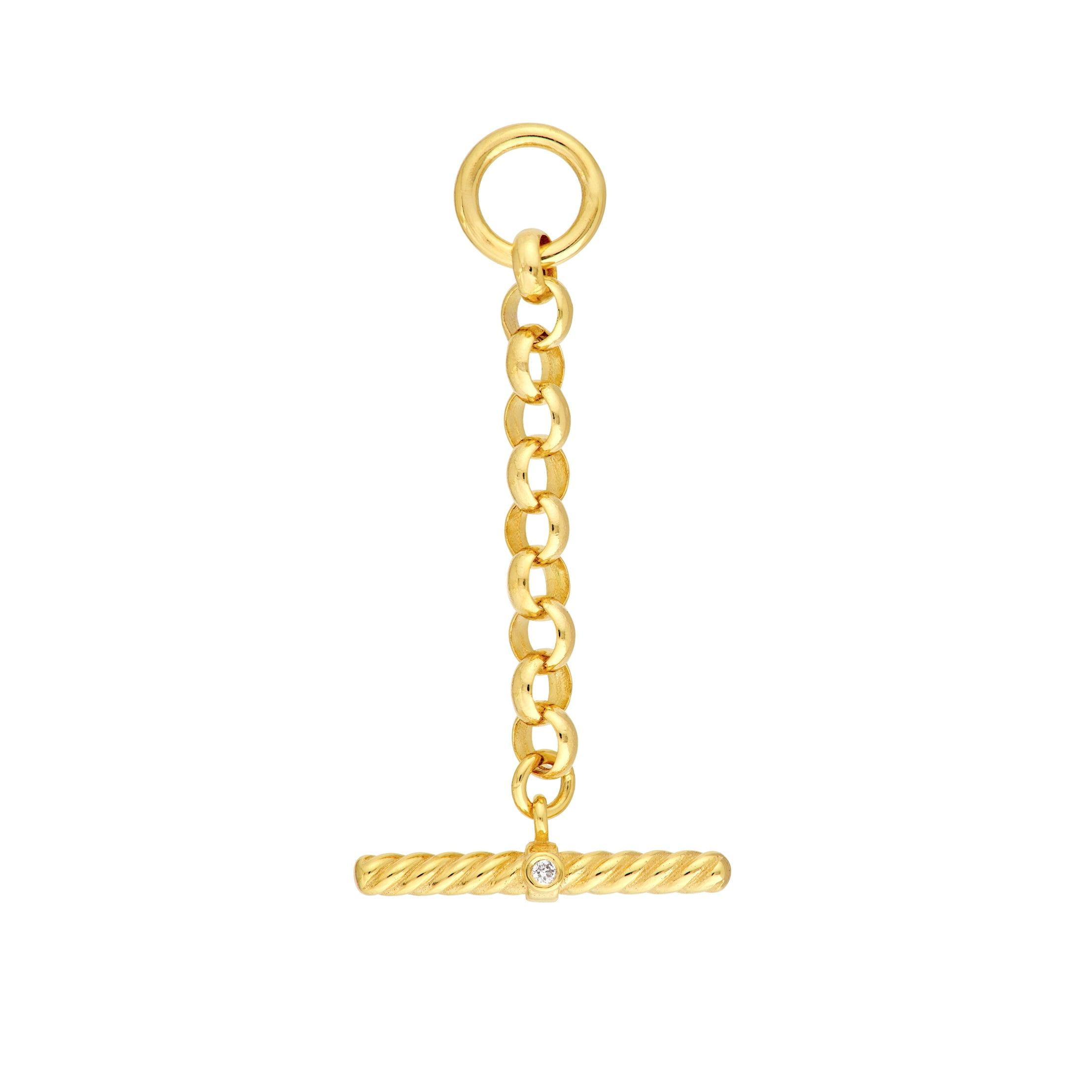 Diamond Bar On Rolo Chain Charm - Walmart.com