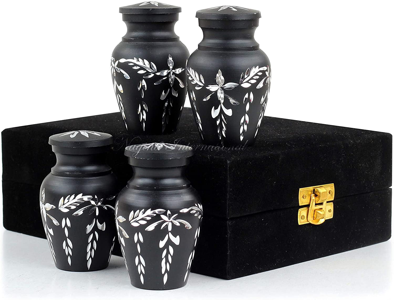 Diamond Black Hand Chiseled Premium Mini Keepsake Aluminum Cast ...