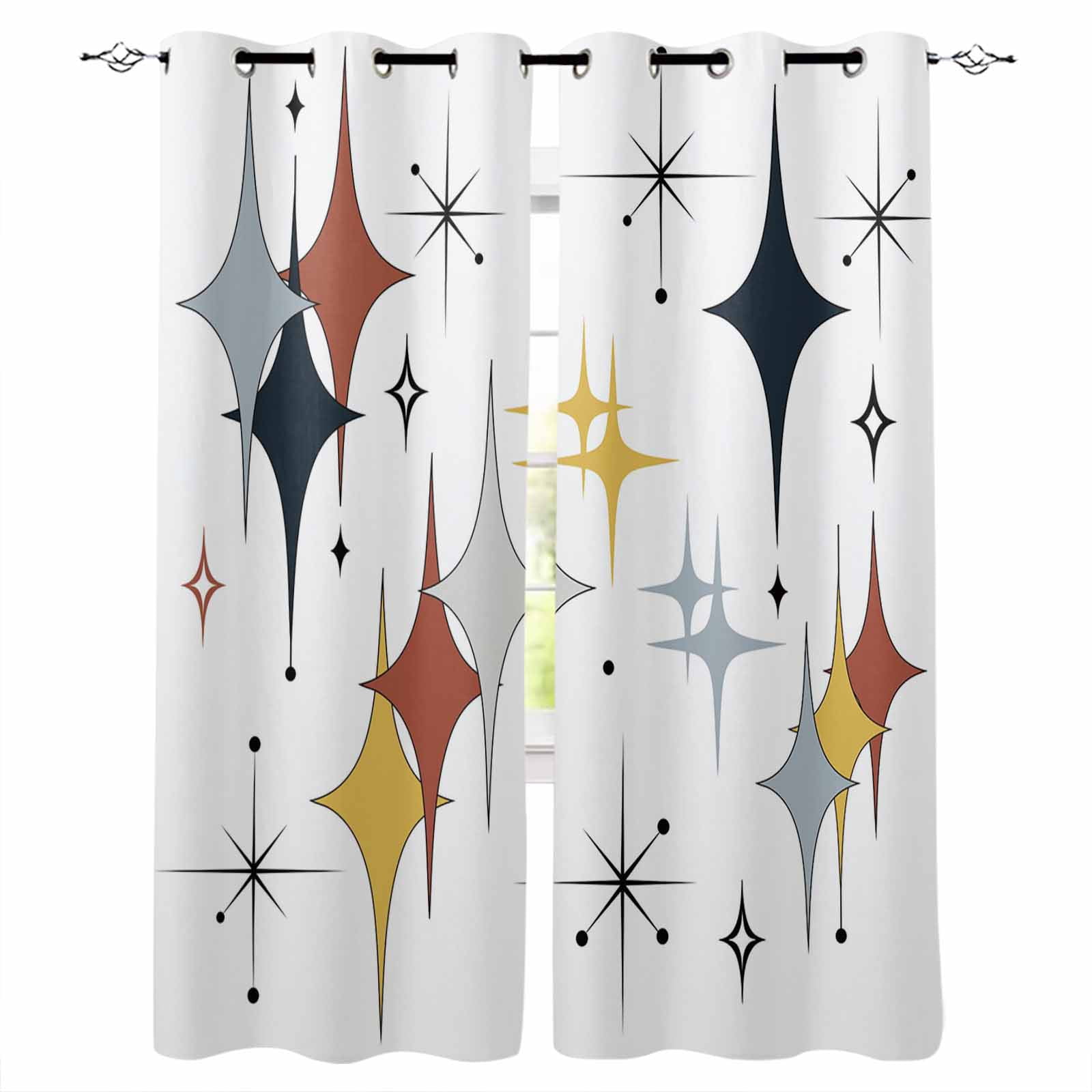 Diamond Blackout Curtains for Bedroom/Living Room, Thermal Insulated ...