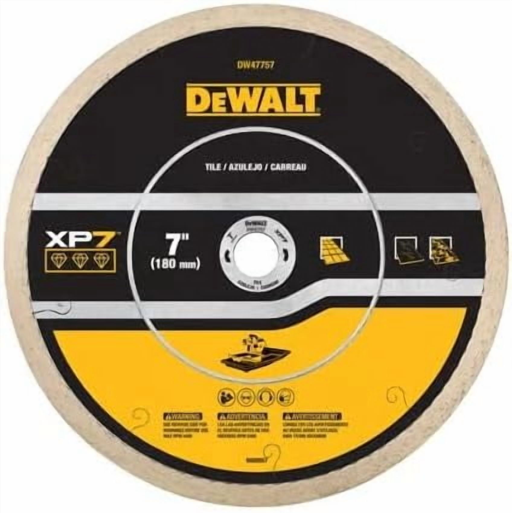 Diamond Blade, Tile Cutting, Continuous XP7, 7 in. (DW47757) - Walmart.com