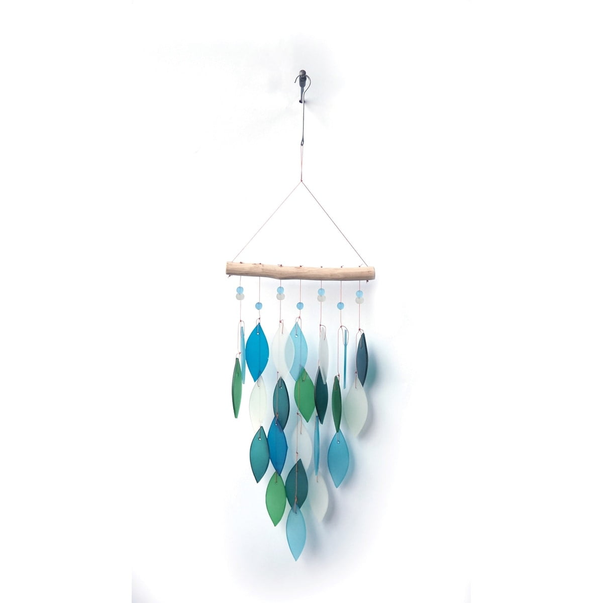 Diamond, Blue Lagoon Sea Glass Wind Chime - Walmart.com
