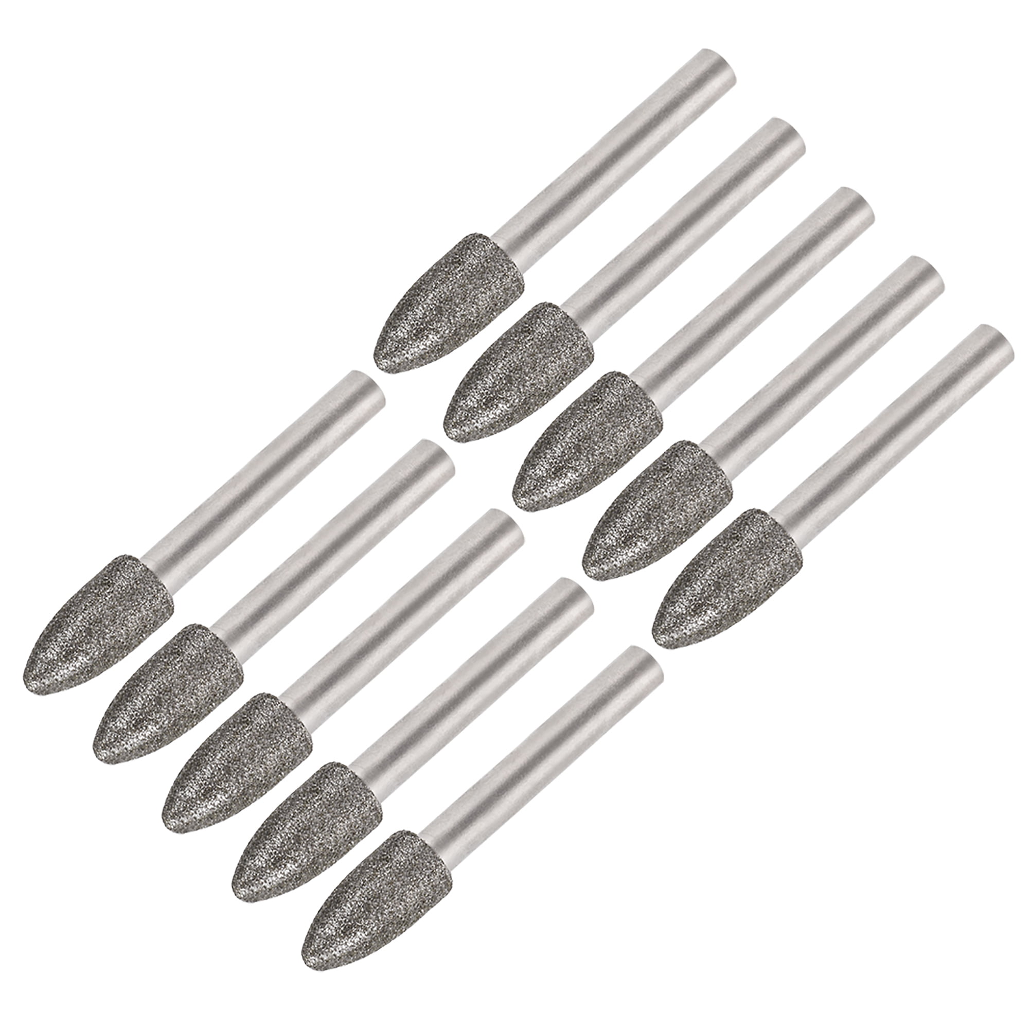Diamond Burrs Grinding Drill Bits for Rotary Tool 1/4-Inch Shank 10mm ...