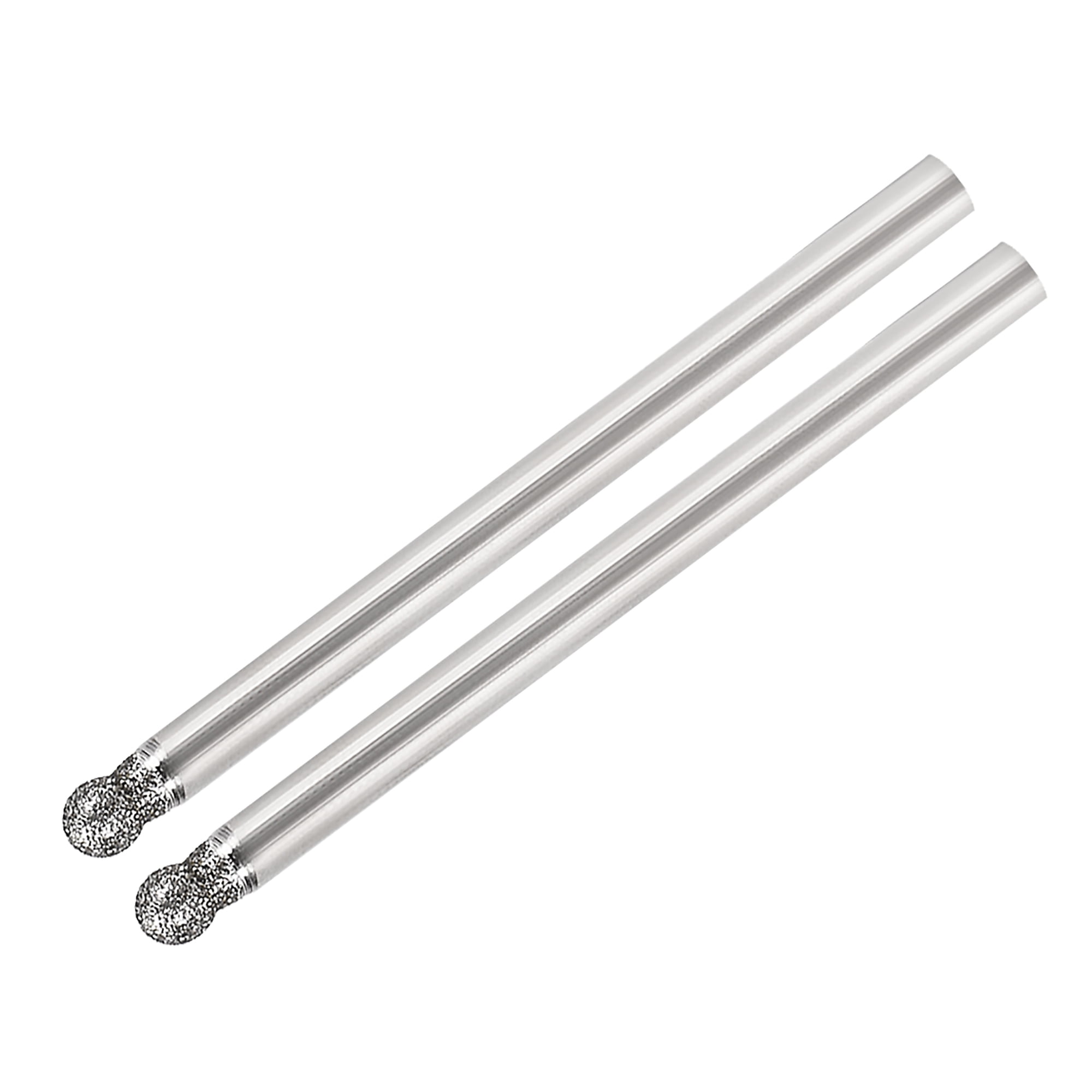 Diamond Burrs Grinding Drill Bits for Rotary Tool 1/8-Inch Shank 3mm ...