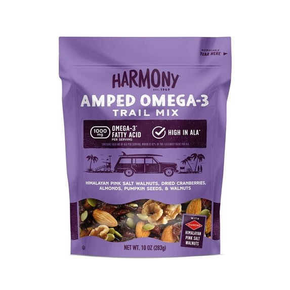 Diamond of California Harmony NG01 Amped Omega-3 Trail Mix with Mixed ...