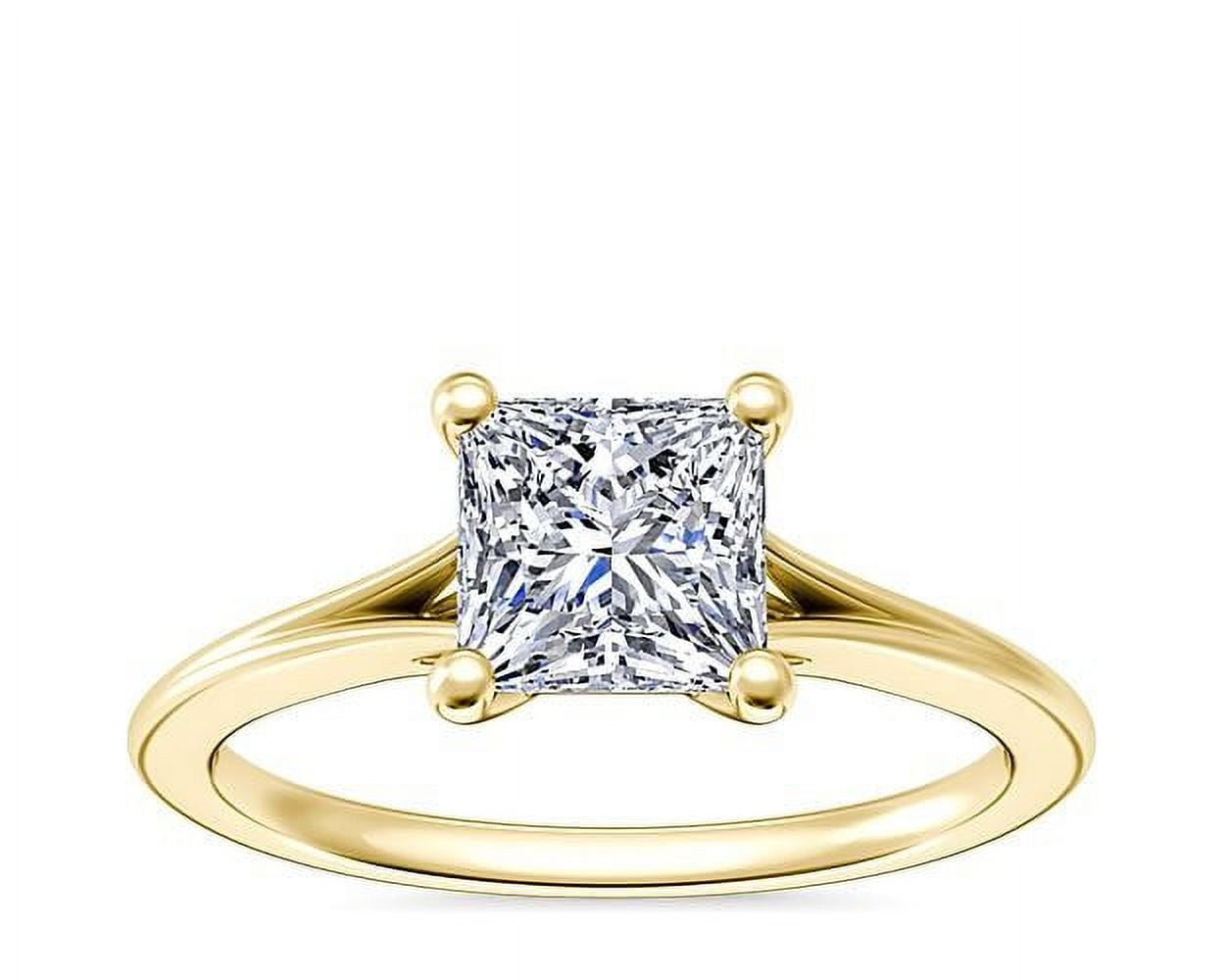 Diamond-Capitals 2.00 Carat Sparkle Brilliant Princess Cut Moissanite ...