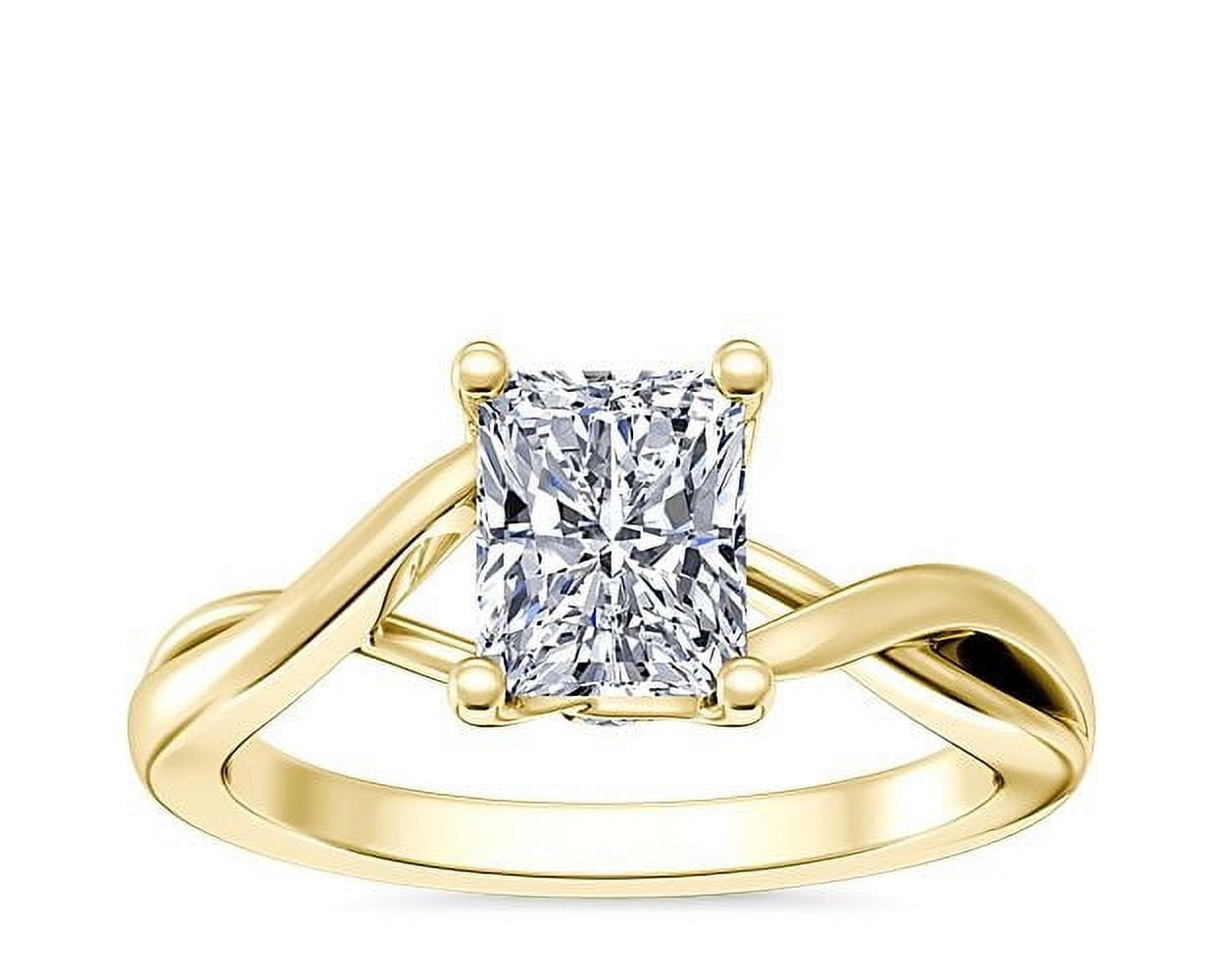 Diamond-Capitals 2.00 Carat Unique Radiant Cut Moissanite Diamond Ring ...