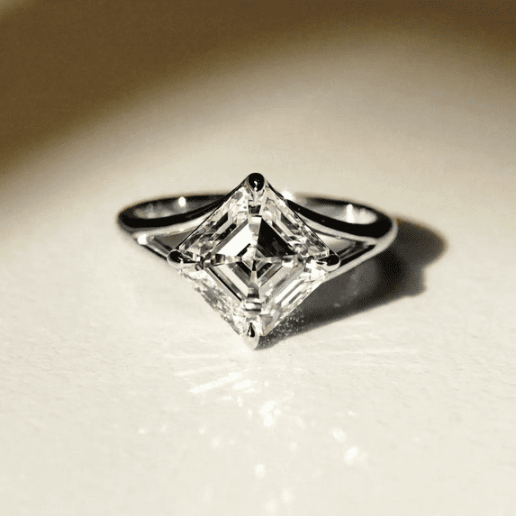 Diamond-Capitals 2.00 tcw Latest Asscher Cut Solitaire IGI Certified ...