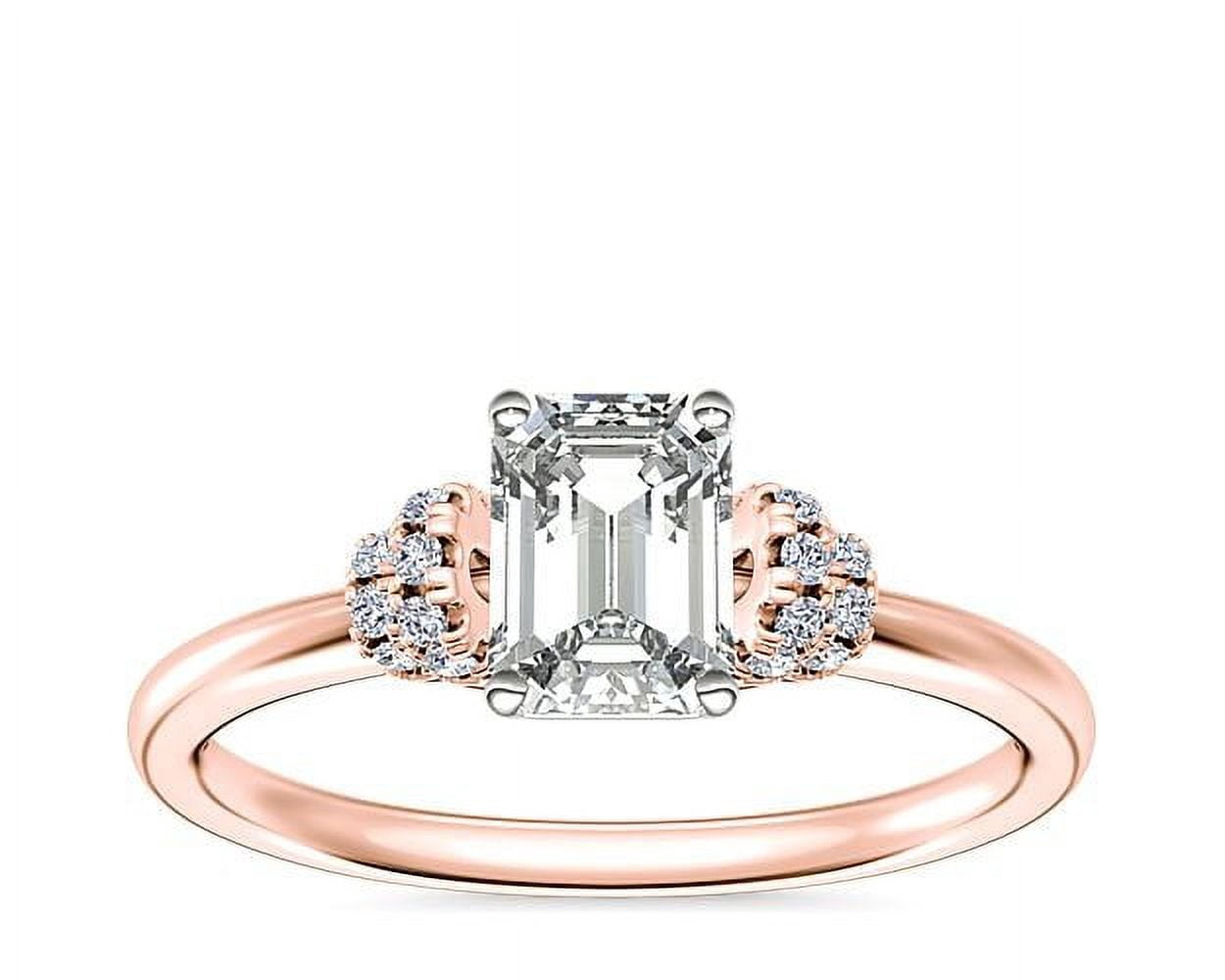 Diamond-Capitals 2.15 Ct Wonderful Emerald Cut Moissanite Engagement ...