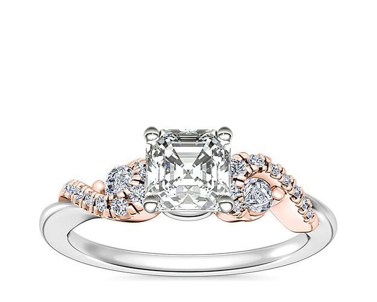 Diamond-Capitals 2.20 Ct New Solitiare Fashionable Asscher Cut Lab ...