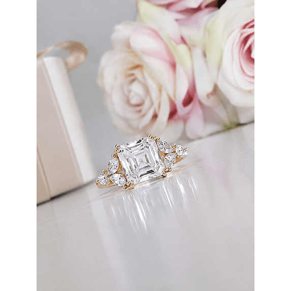 Diamond-Capitals 2.90 tcw Asscher Cut Stunning IGI Certified Lab Grown ...