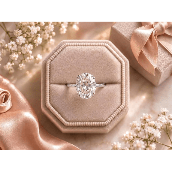 Diamond-Capitals 3.00 tcw Beautiful Oval Cut IGI Certified Lab Grown ...