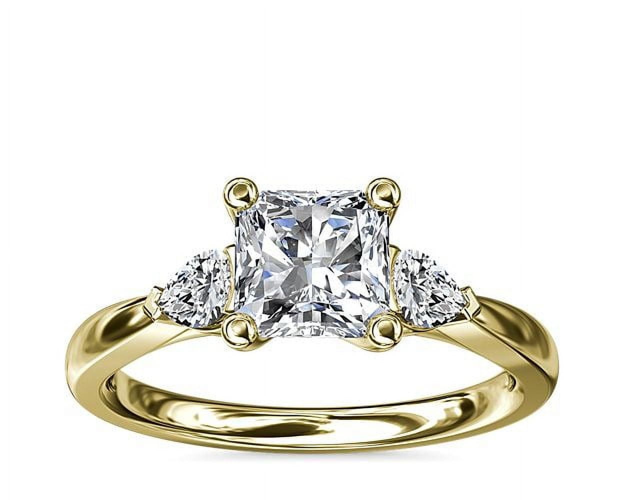 Diamond-Capitals IGI Certified 2.20 Ct Stunning Princess & Pear Cut Lab ...