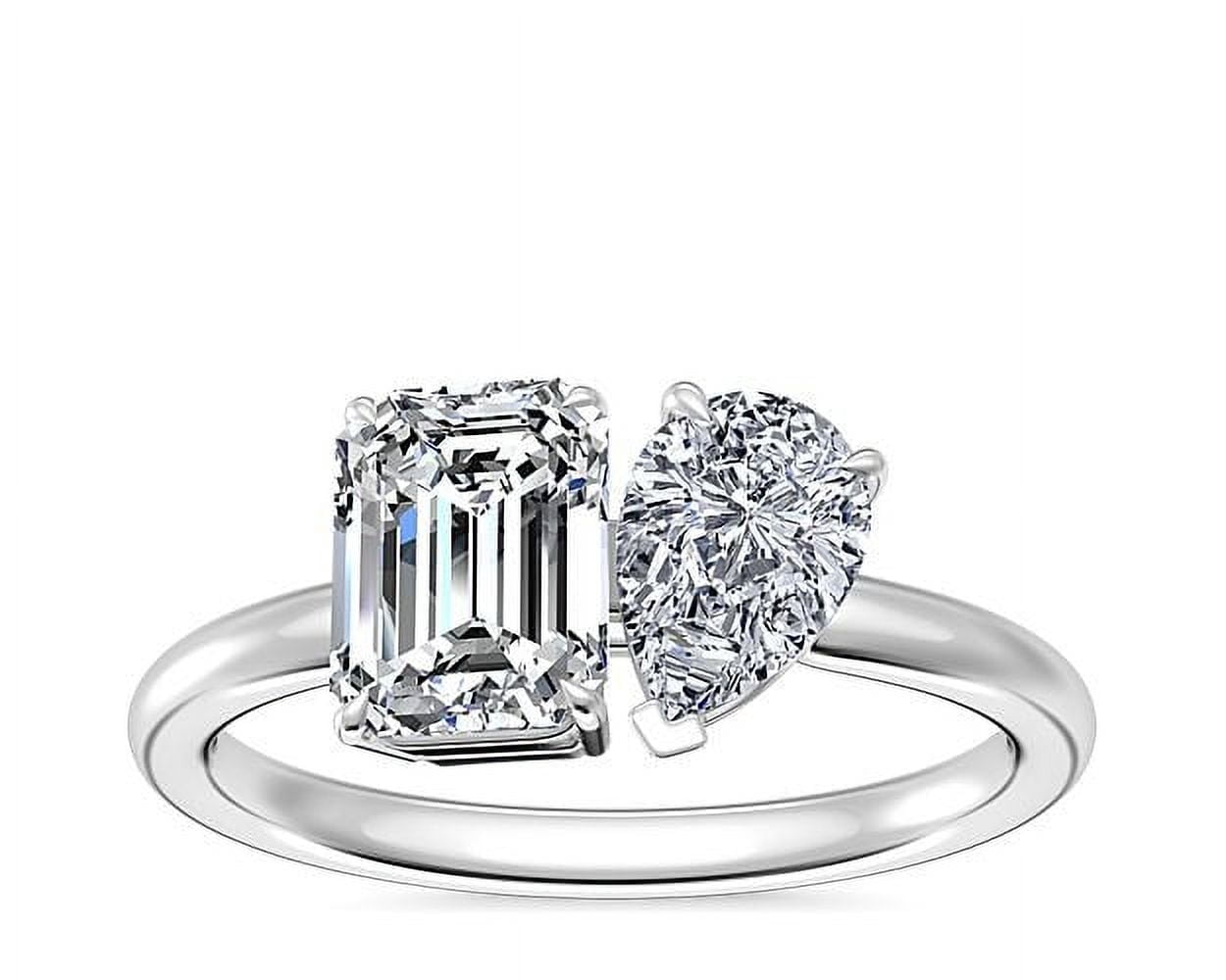 Diamond-Capitals IGI Certified 2.50 Ct Brilliant Emerald & Pear Cut Lab ...