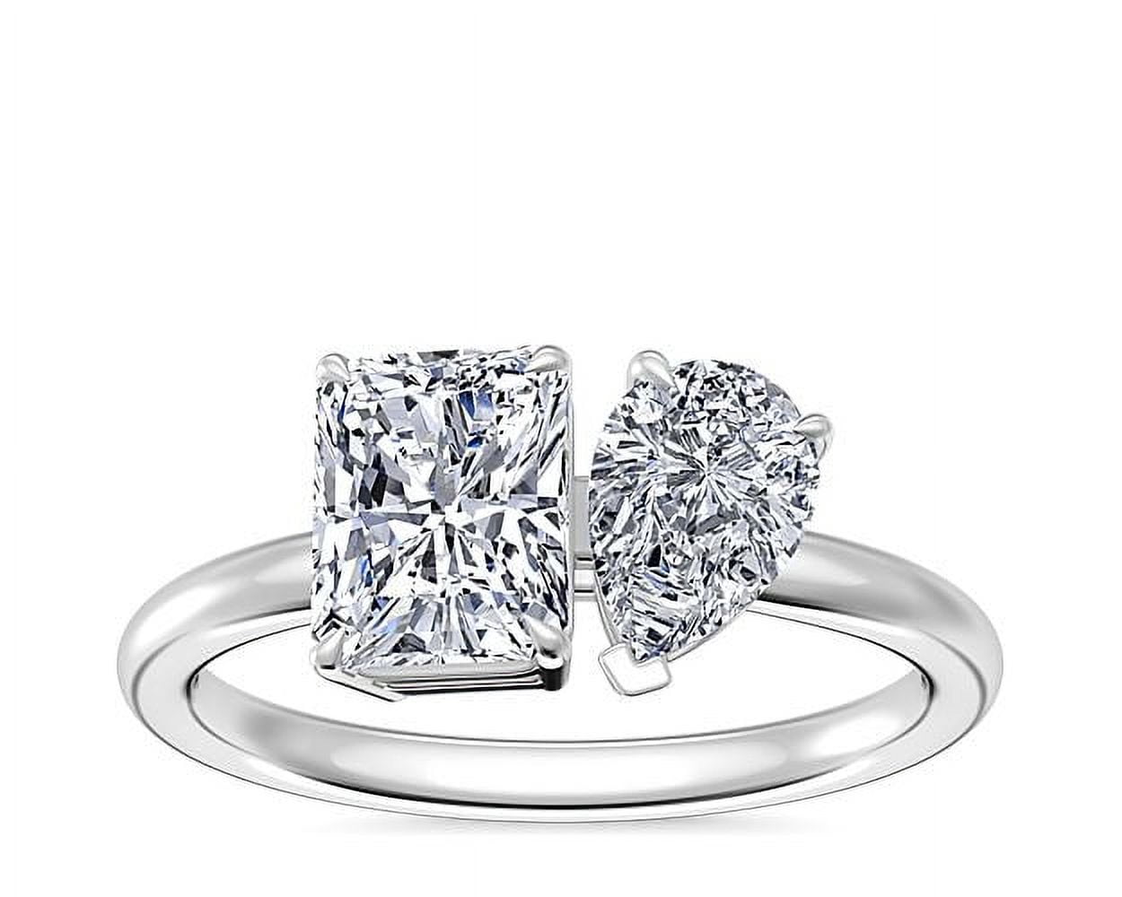 Diamond-Capitals IGI Certified 2.50 Ct Stunning Radiant & Pear Cut Lab ...
