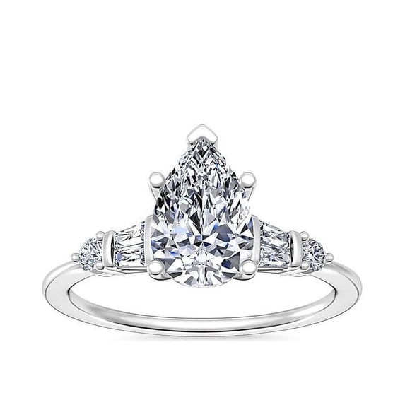 Diamond-Capitals Natural 2.30 Carat Luxury Pear Shape Diamond (F-G/VS1 ...