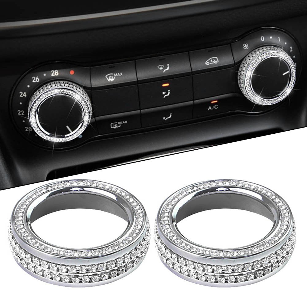 Diamond Car Air Condition Knob Decor Cover Ring For Mercedes A B Gla ...