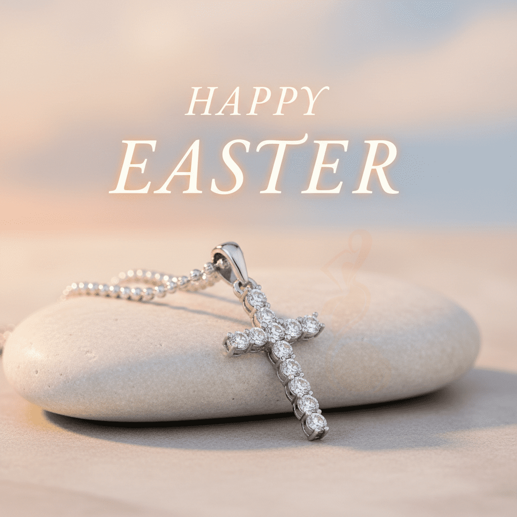 Diamond Celebrity Cross Shape White Cubic Zirconia Stone Necklace ...