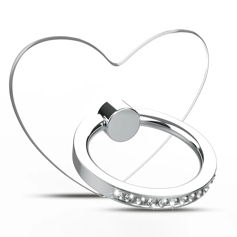 Diamond Cell Phone Ring Holder Stand Transparent Finger Grip Clear 360 ...