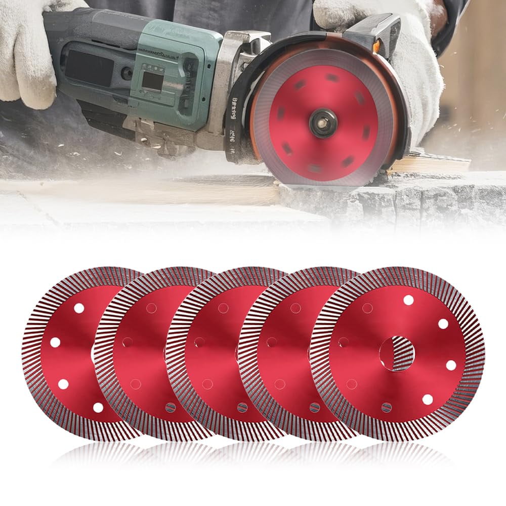 Diamond Chamfered Saw Blade for Tile, Marble, and Glass Cutting, 4.13 ...