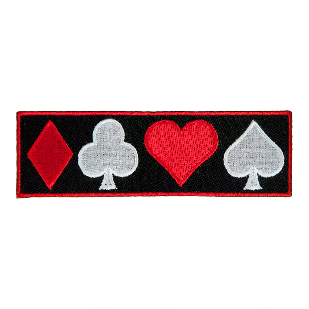 Diamond Club Heart Spade Patch, Playing Card Patches - Walmart.com