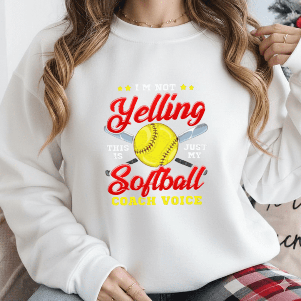 Diamond Coach I’m Not Yelling Softball Trainer Funny Sports Humor Art ...