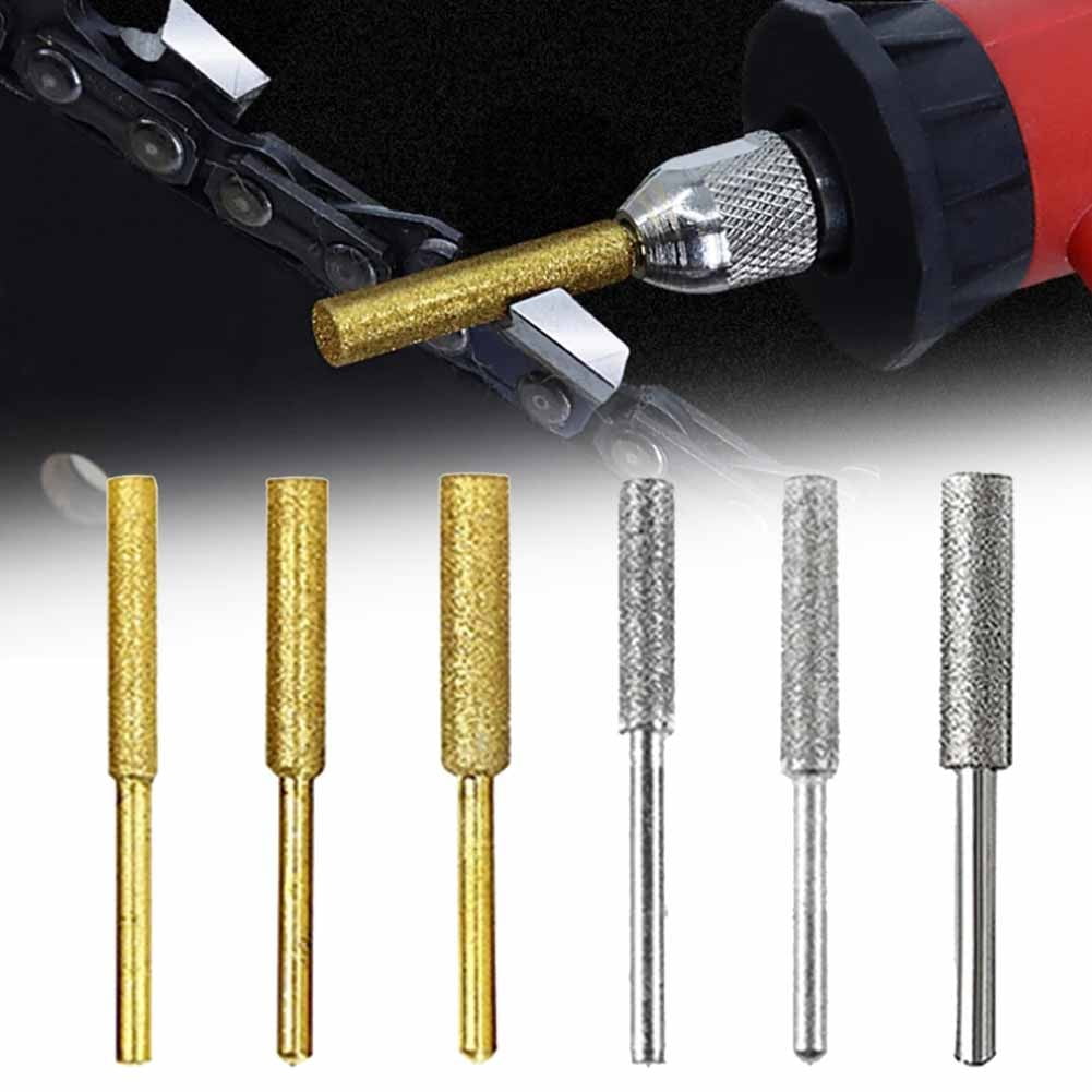 Diamond Coated Cylindrical Burr Chainsaw Sharpener Pcs 6 Pieces Grinder ...