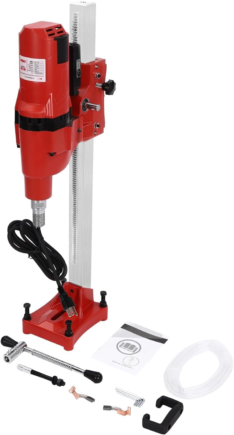 Diamond Core Drill Machine, 10in Wet Diamond Core Drilling Rig, 4250W ...