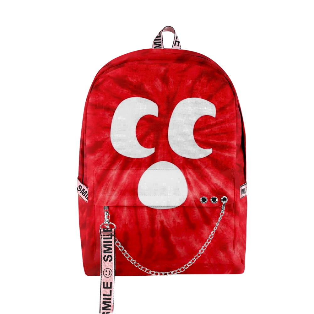 Diamond Craftee Face Tie Dye Backpack Zipper Cartoon Rucksack 2023 New ...